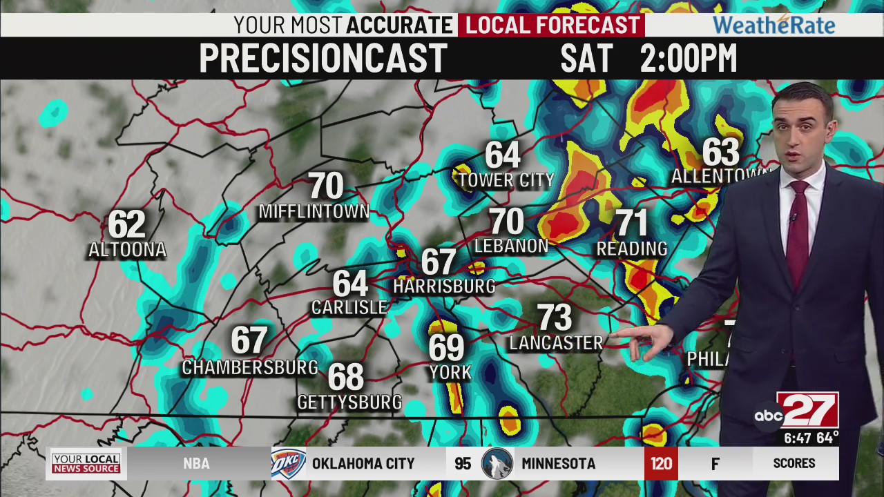 Adis Juklo’s Saturday AM Forecast – ABC27