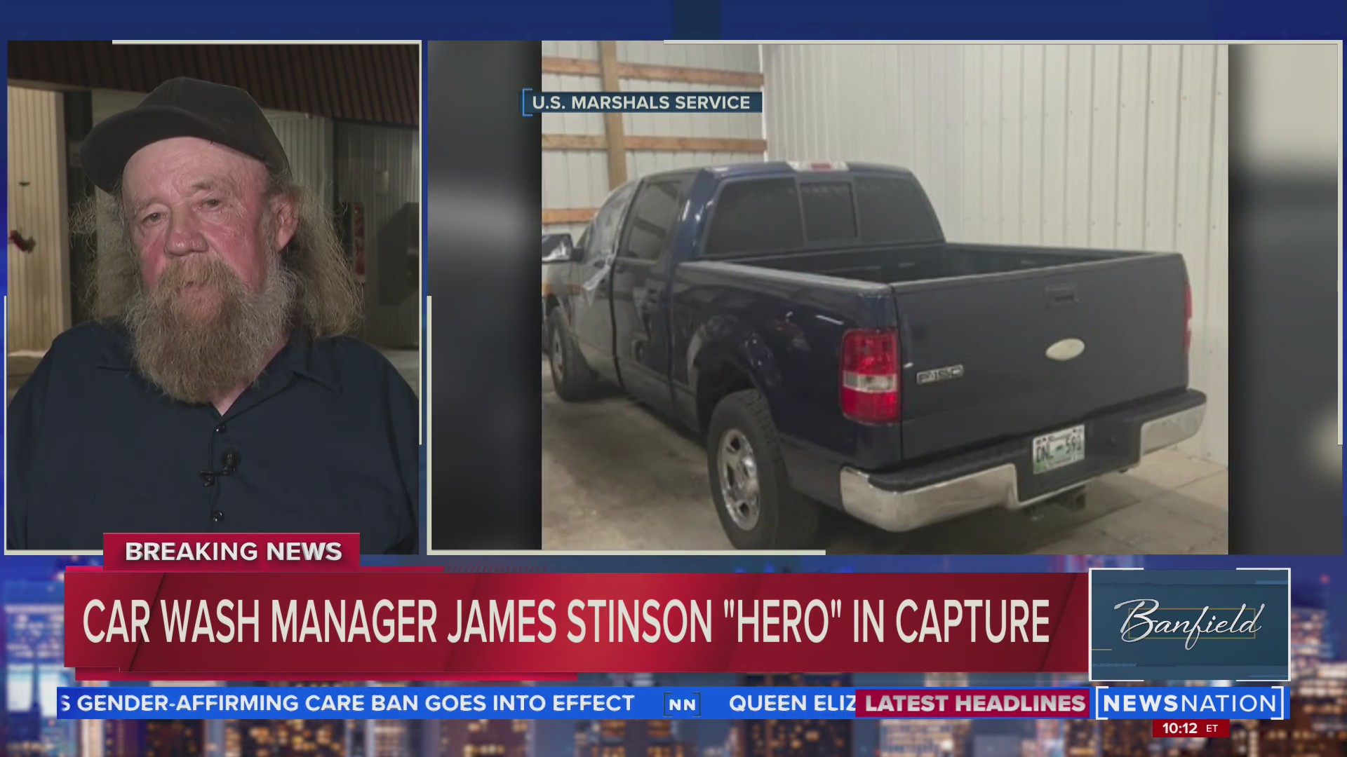 Car wash manager James Stinson ‘hero’ in capture | Banfield – NewsNation