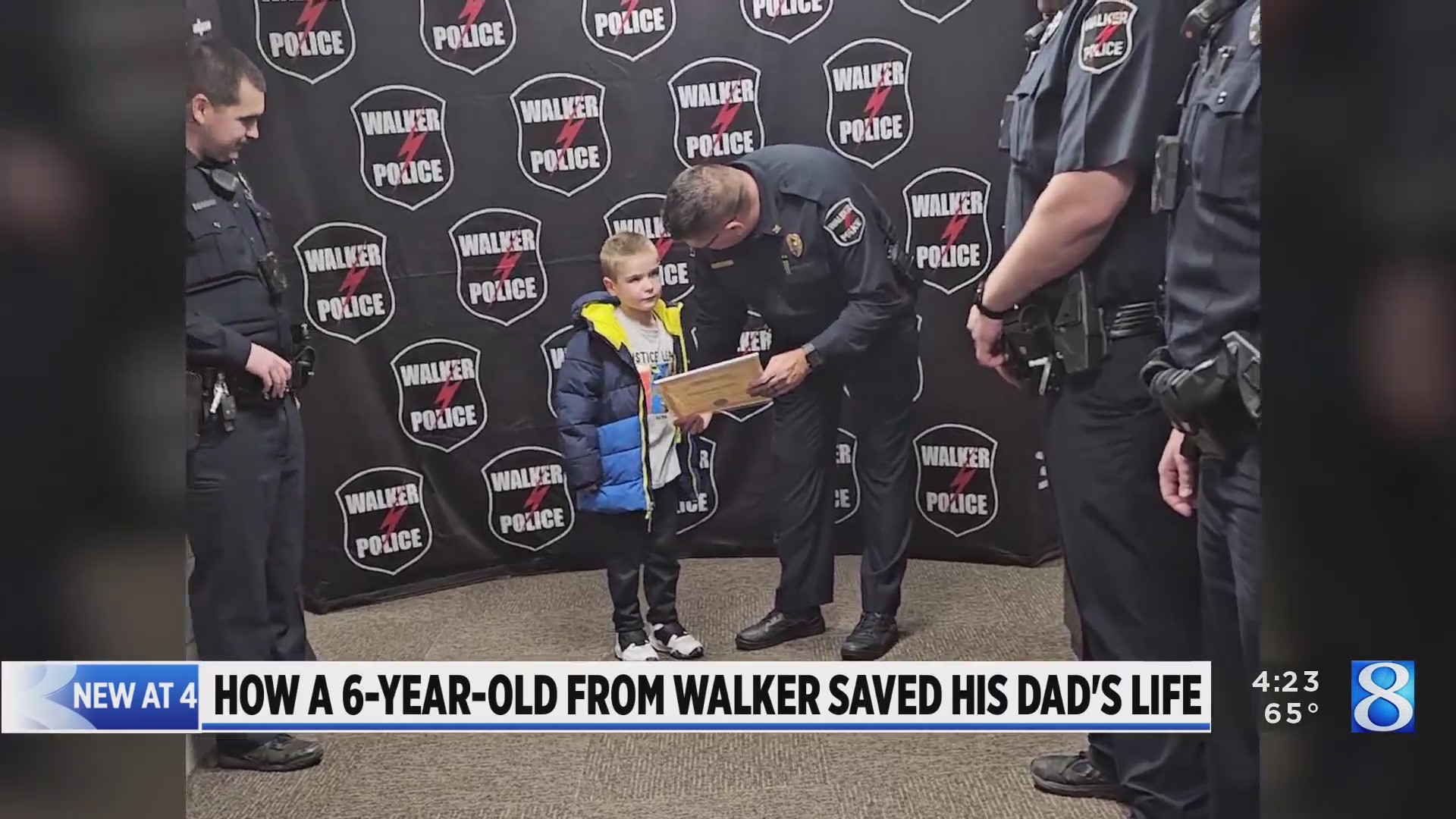 How a 6-year-old boy from Walker saved his dad’s life – WOODTV.com