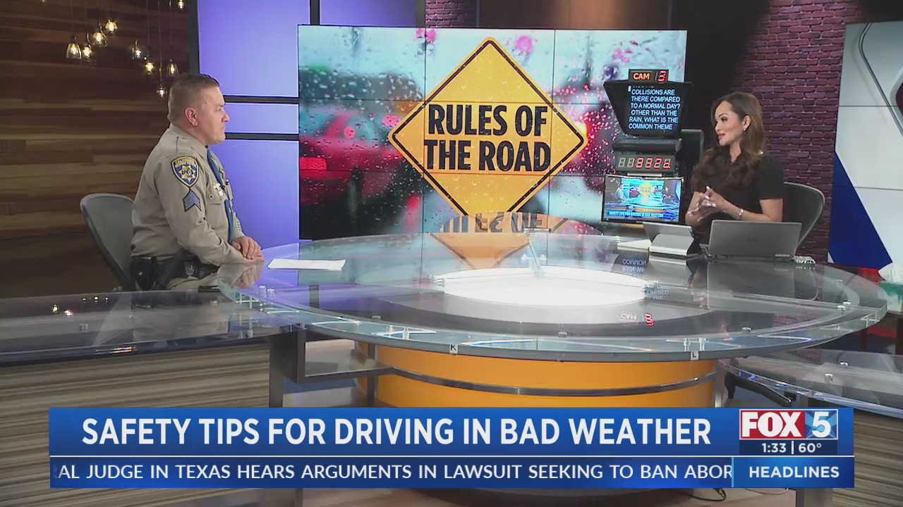 Rules Of The Road: Safety Tips For Driving In Bad Weather – FOX 5 San ...