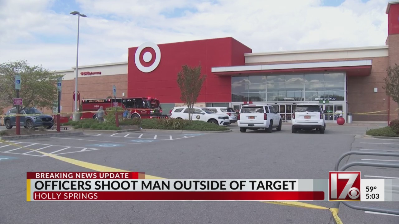 Holly Springs officers shoot person outside Target, police say – CBS17.com