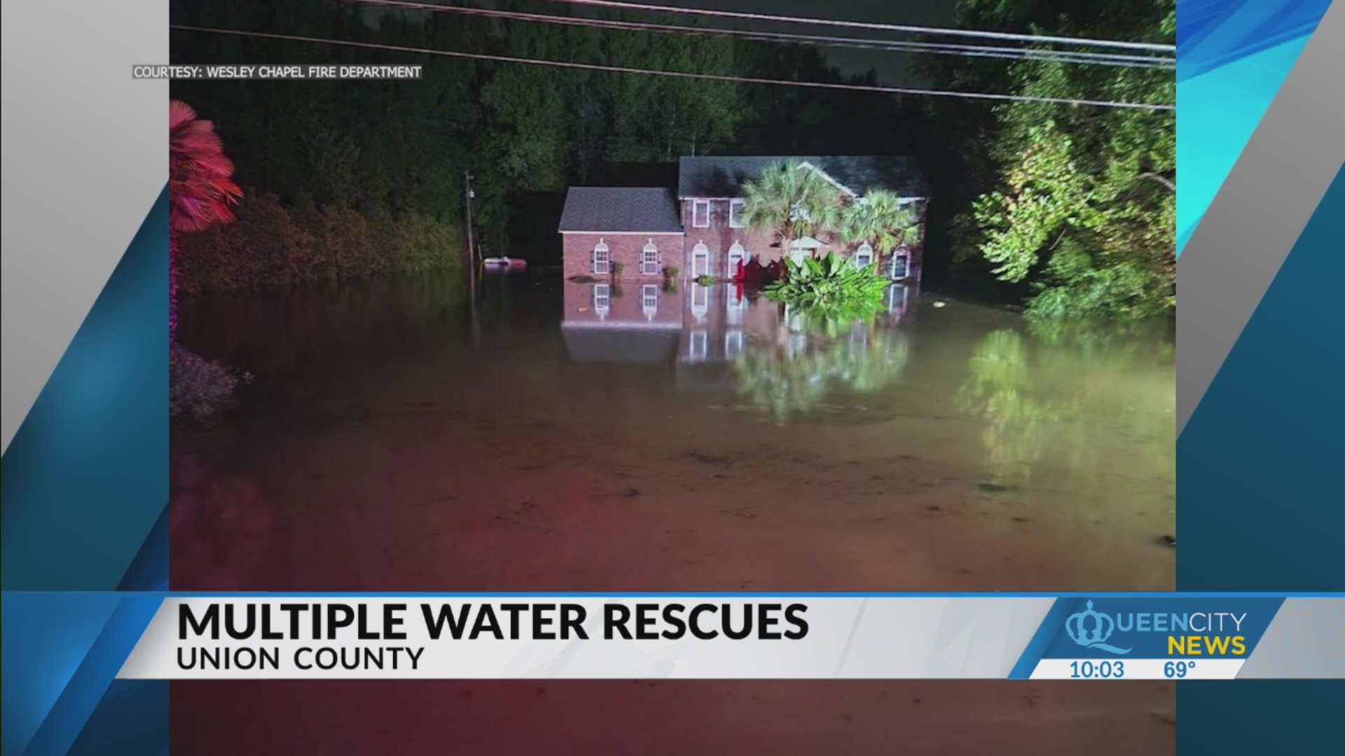 3 water rescues in Wesley Chapel after flooding: FD – Queen City News