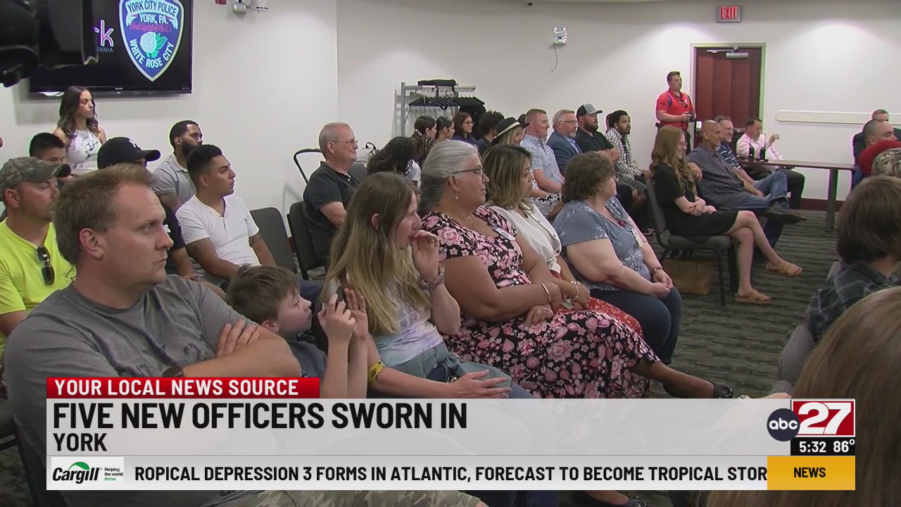 York City Police swears in new officers – ABC27