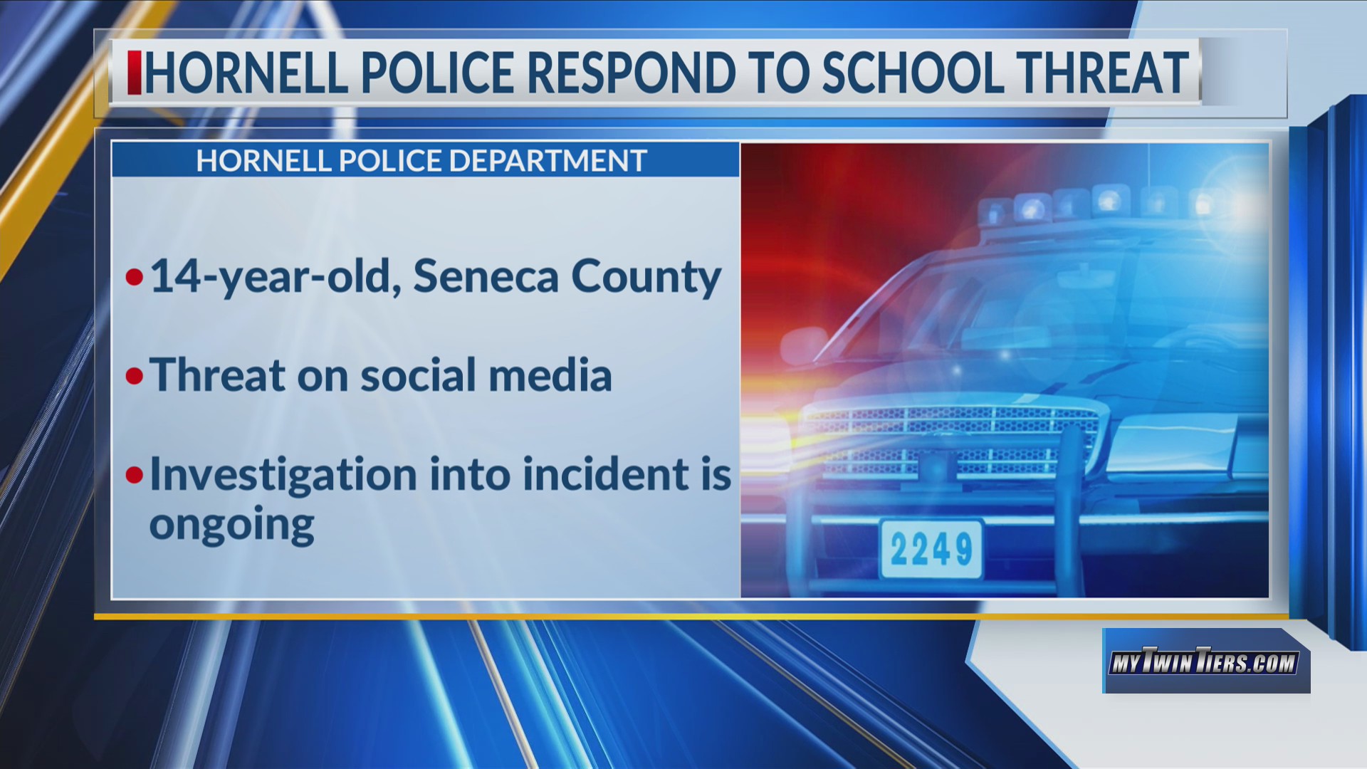 Hornell Police respond to school threat – WETM – MyTwinTiers.com
