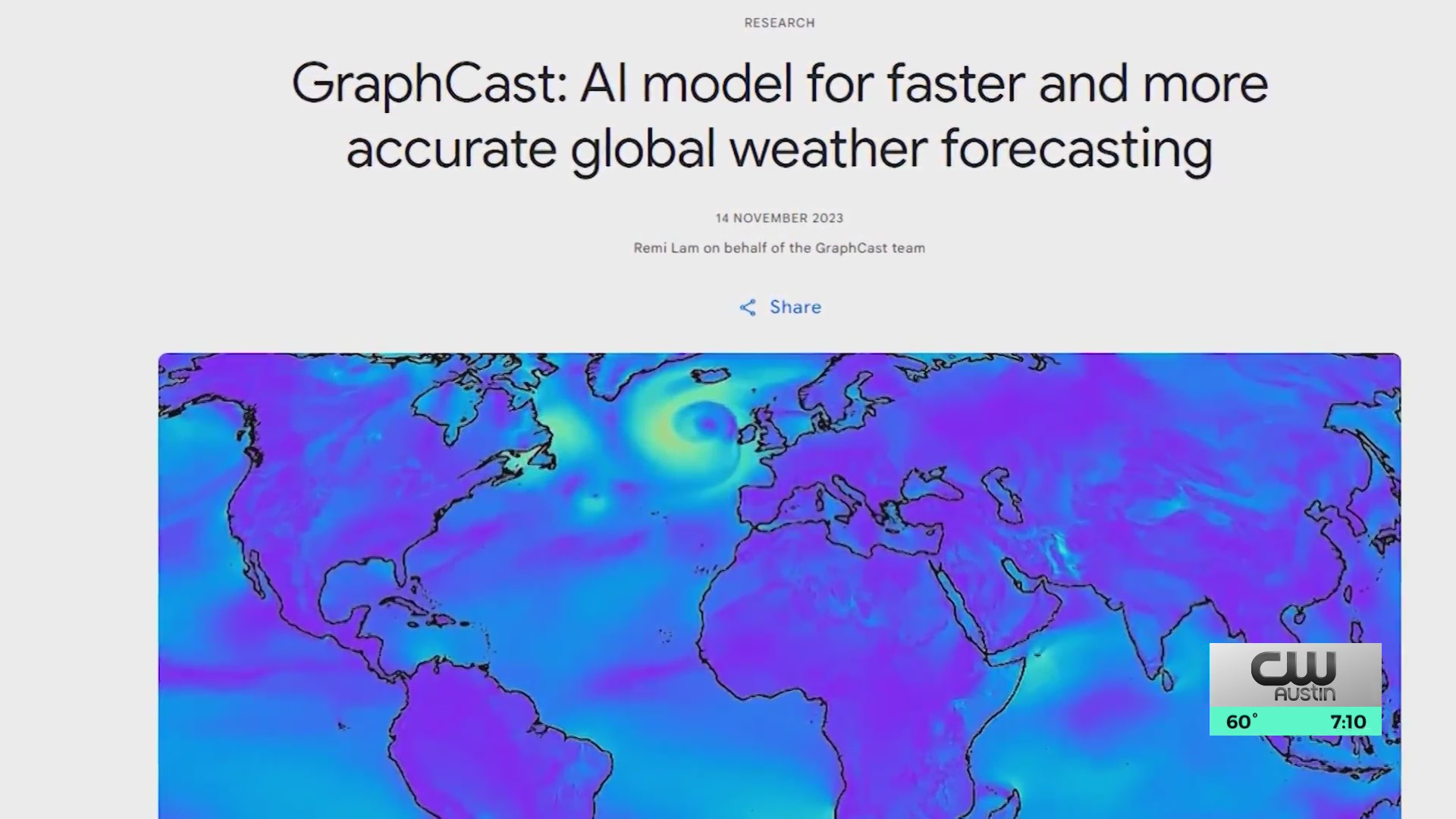 Graphcast Is Ai Weather Model The Forecasting Future Kxan Austin