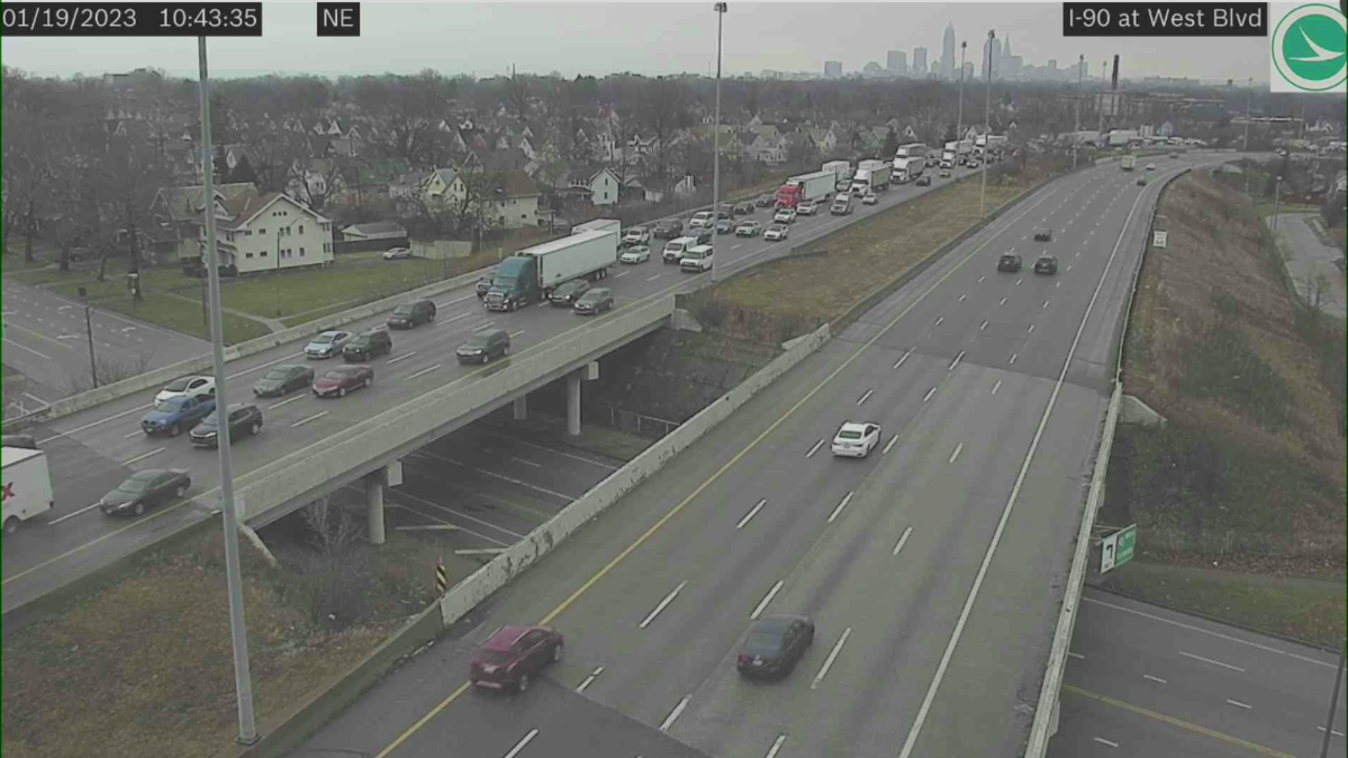 I-90 Westbound closed at W. 140th due to crash – Fox 8 Cleveland WJW