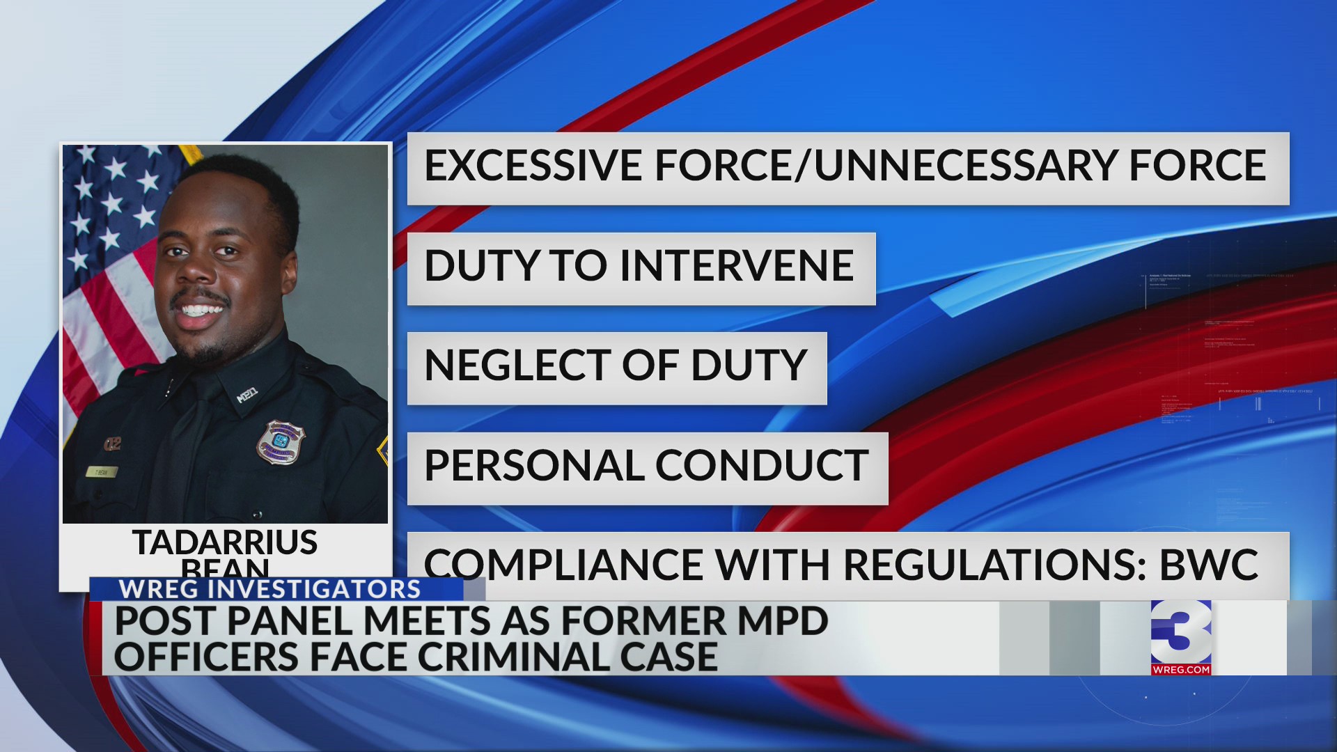 Officer Tadarius Bean POST hearing – WREG.com
