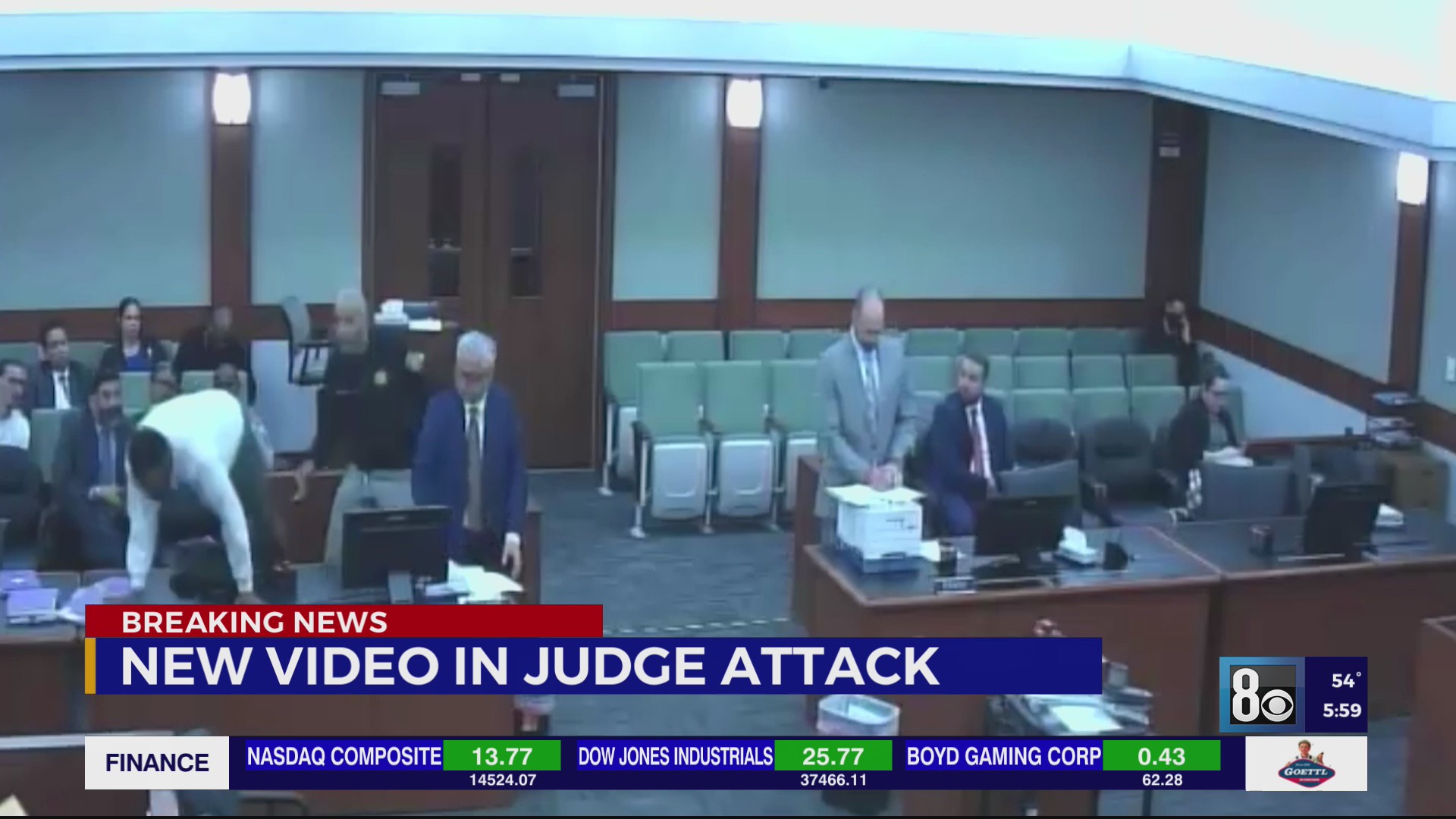 New video shows man charging at Las Vegas judge before attack – KLAS