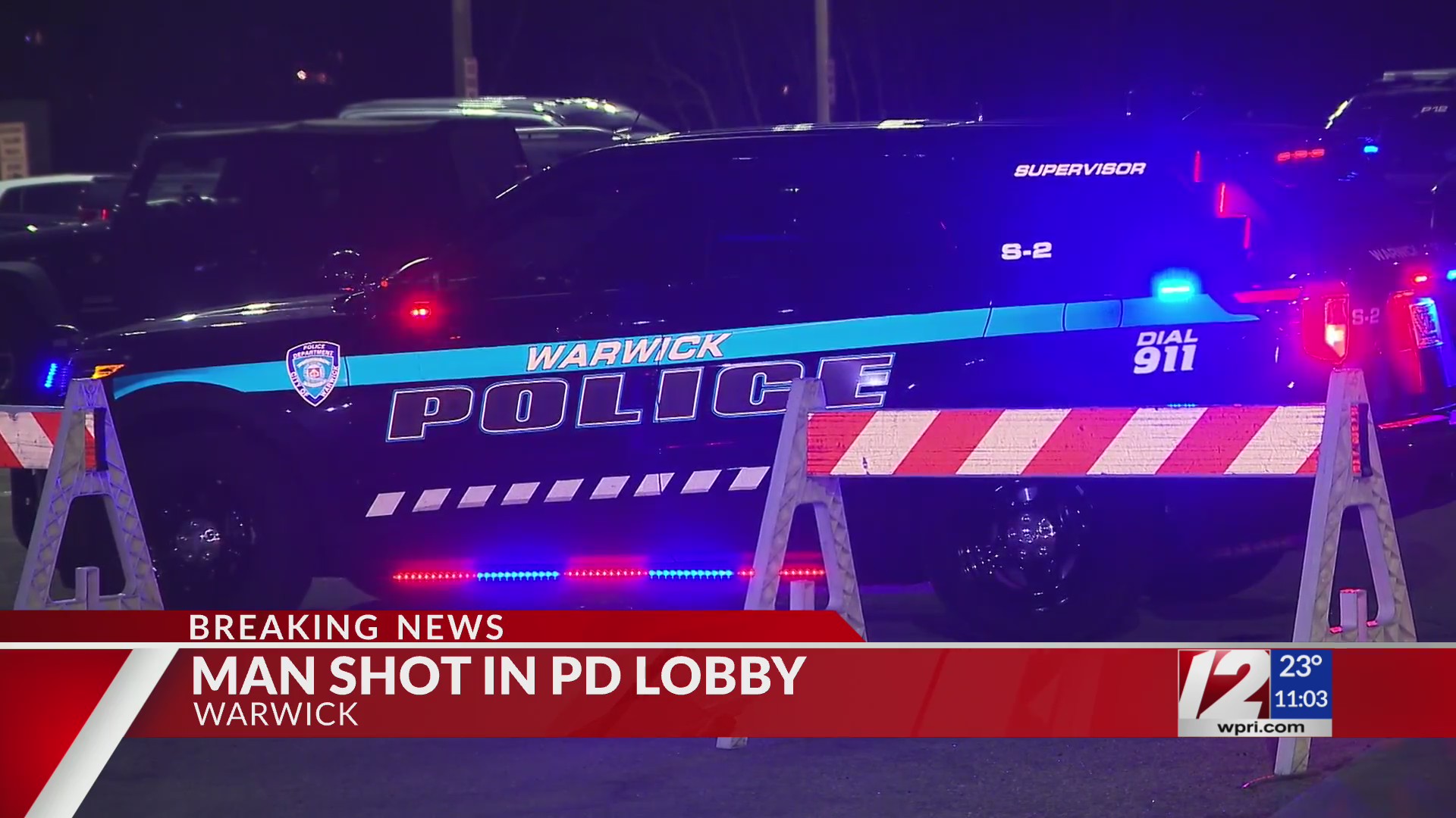Knife-wielding man shot by police inside Warwick PD headquarters – WPRI.com