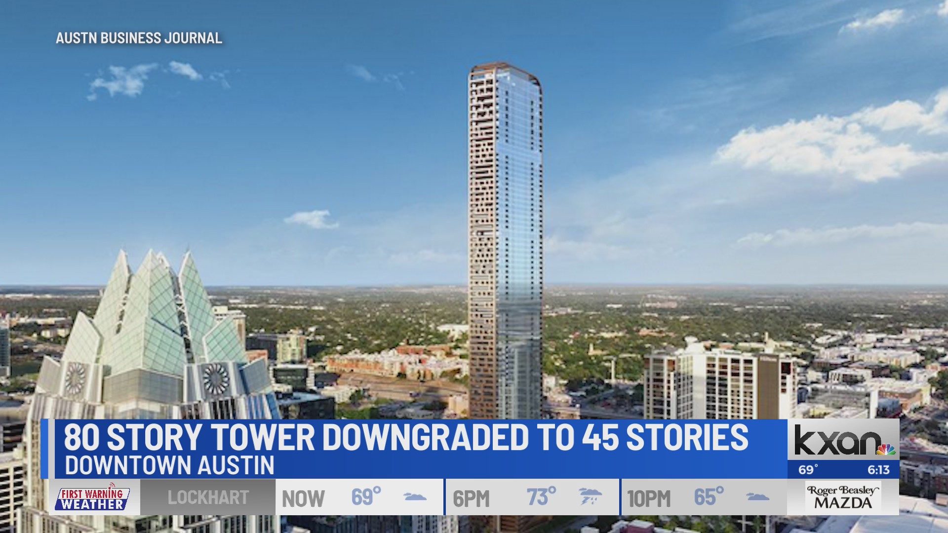 Wilson Tower’s upper half gone in high-rise’s updated plans – KXAN Austin
