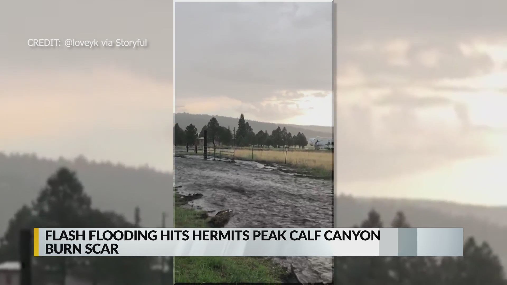 Rain brings flash flooding to Hermits Peak Calf Canyon burn scar – KRQE ...