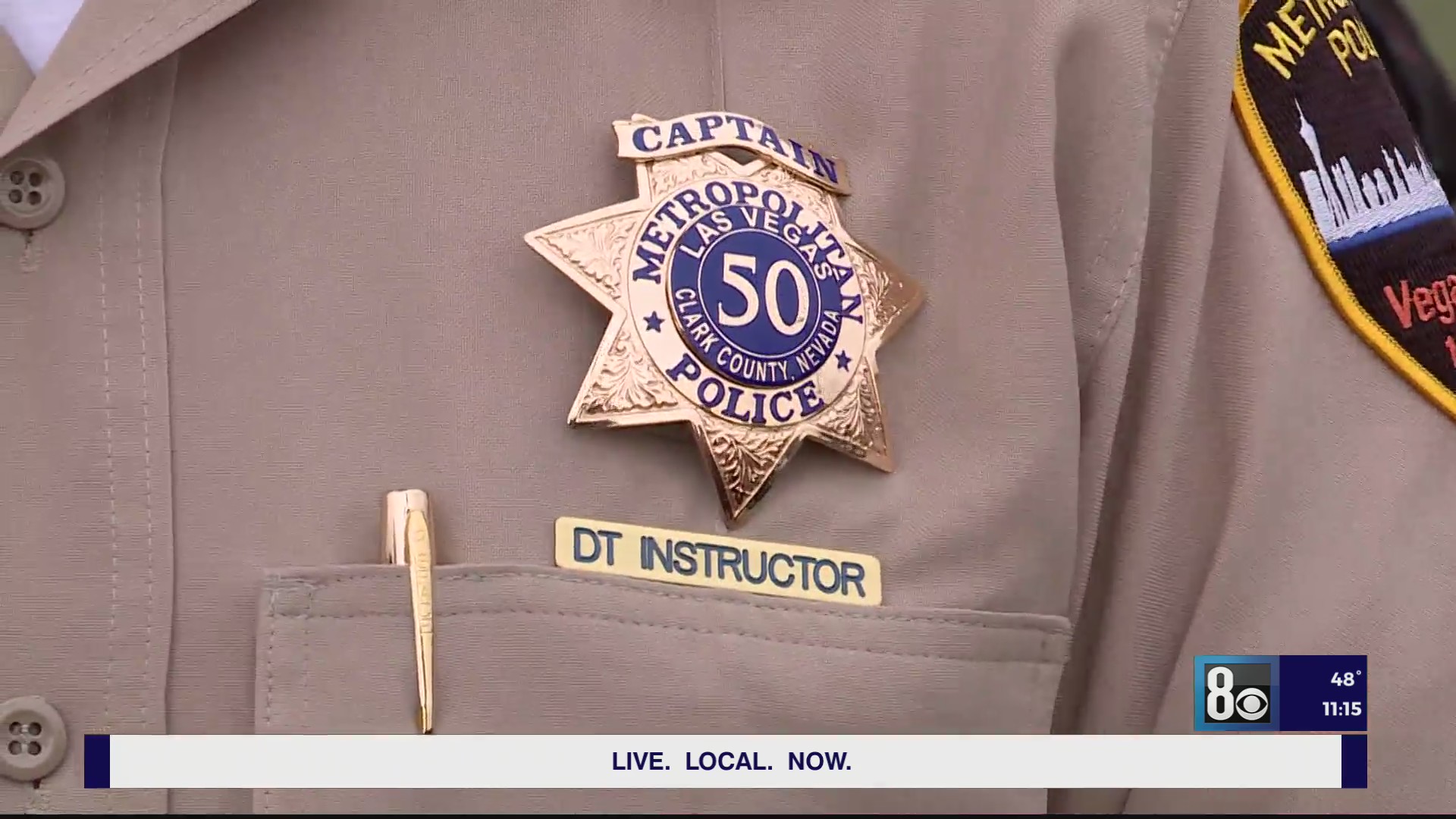 Clark County lights Las Vegas sign blue to show support for LVMPD – KLAS