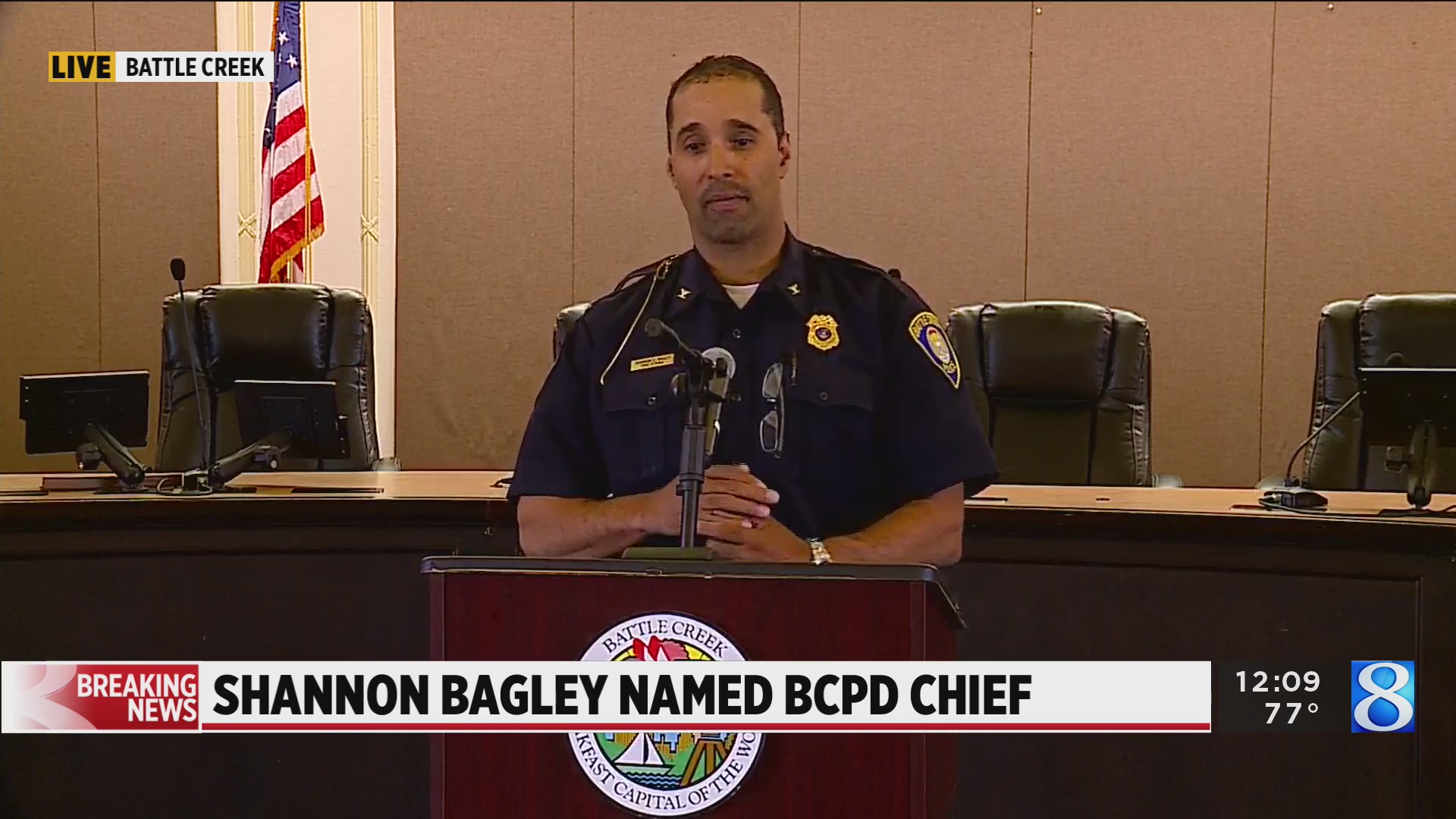Shannon Bagley named Battle Creek police chief – WOODTV.com