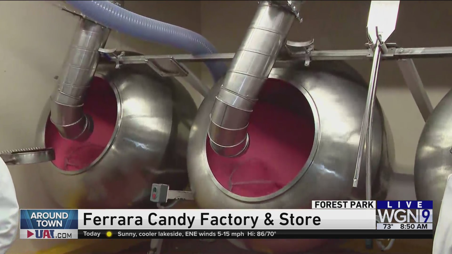 Around Town – Ferrara Candy Factory & Store – WGN-TV