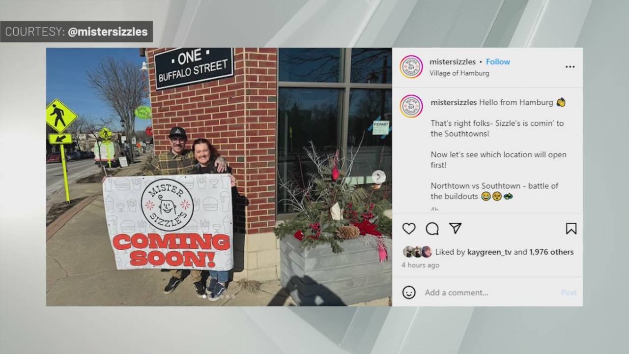 Mister Sizzle’s announces plans for southtowns location – News 4 Buffalo