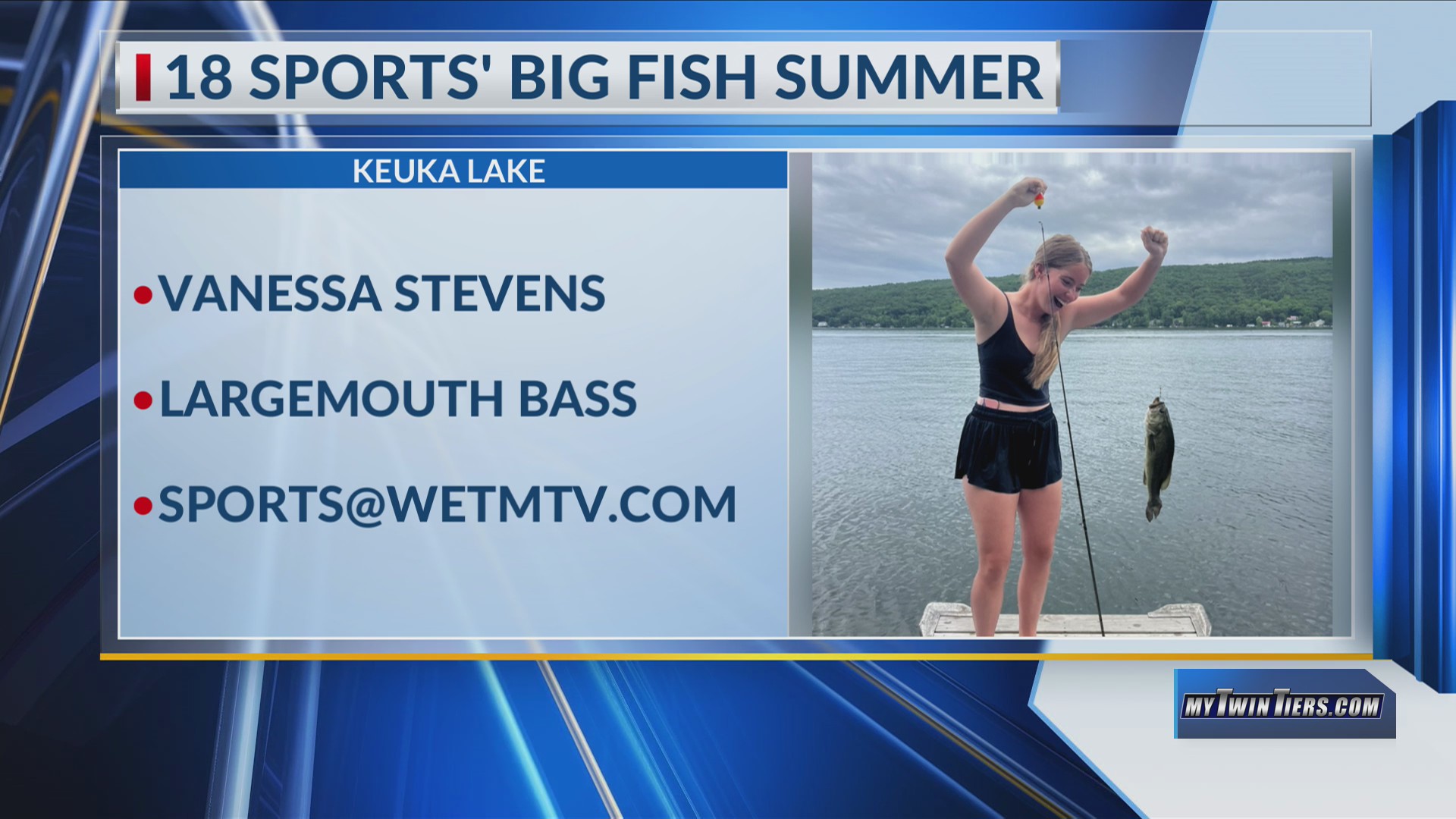 18 Sports’ Big Fish Summer – Vanessa Stevens’ Largemouth Bass – WETM ...