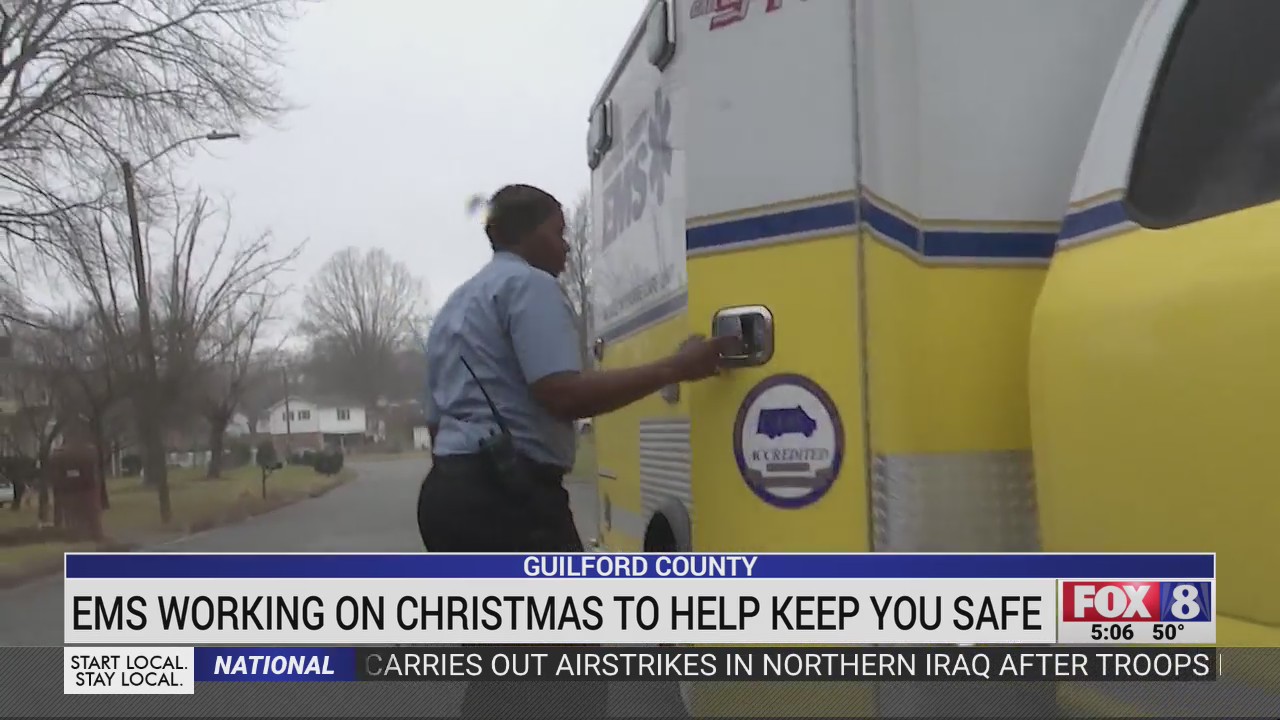 Emergency services working on Christmas Day to keep people safe – FOX8 WGHP