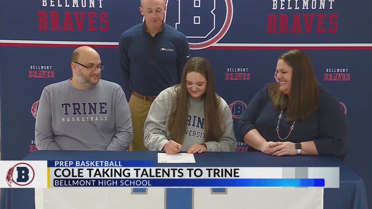 Bellmont’s Hailey Cole signs with Trine basketball – WANE 15