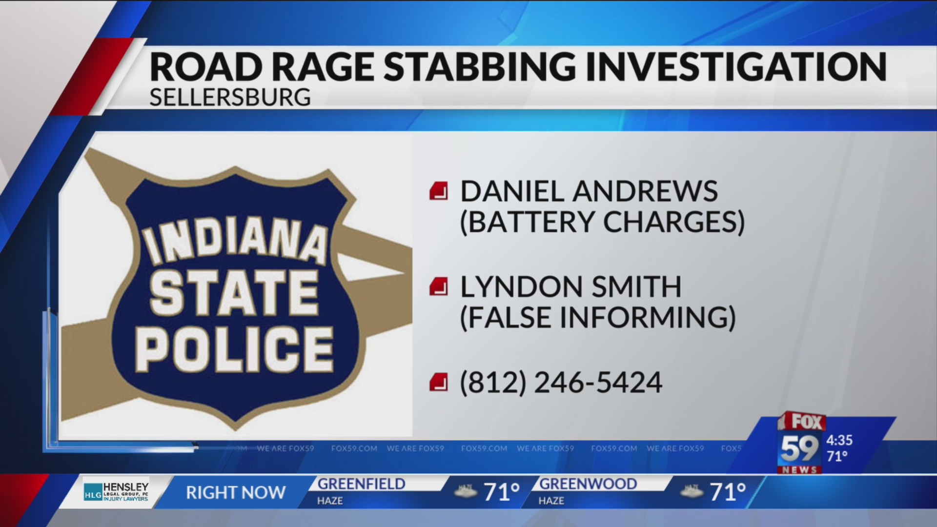 ISP: Road rage incident leads to stabbing in southern Indiana – Fox 59
