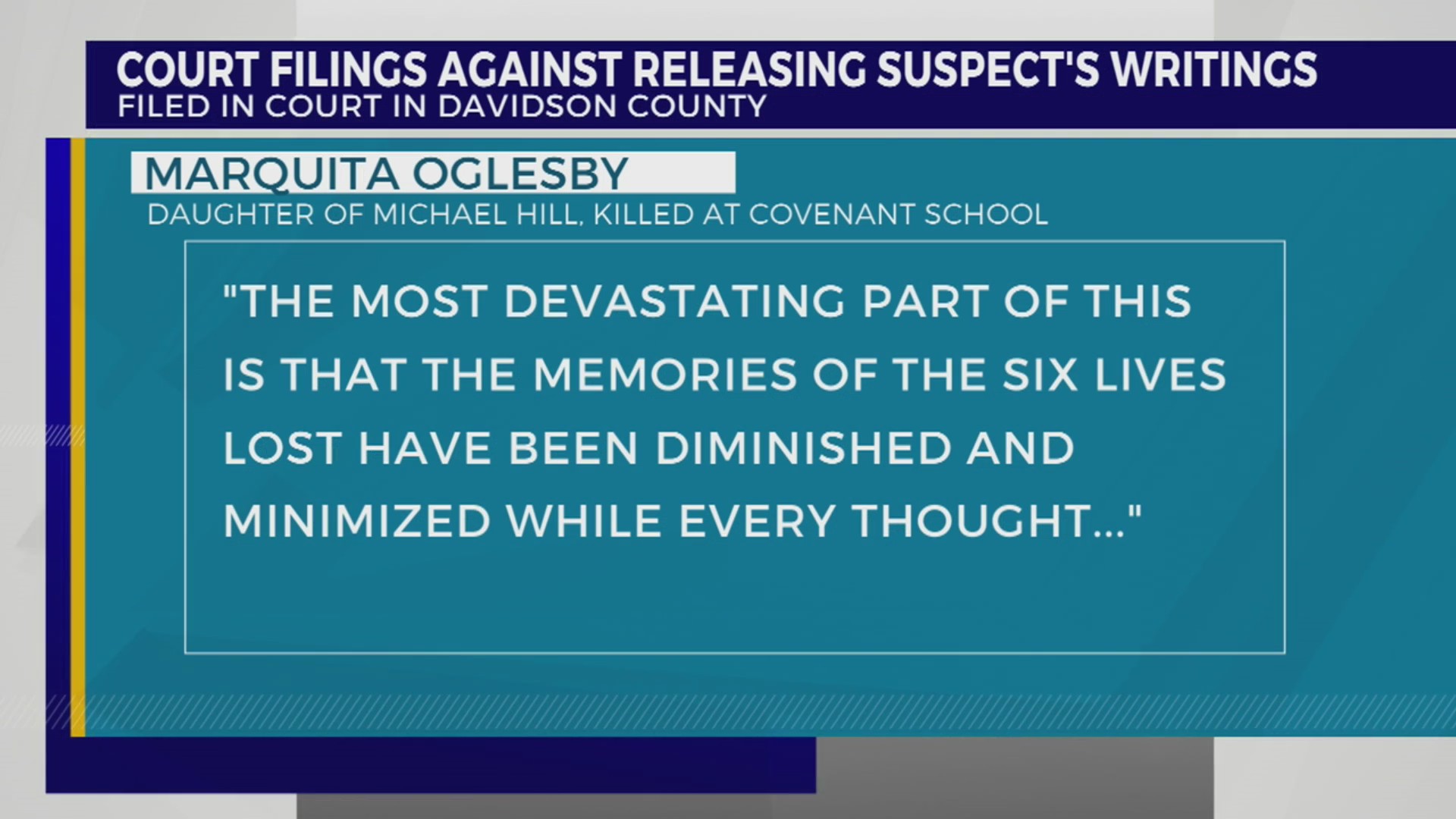 More court filings against release of Covenant School shooter’s ...