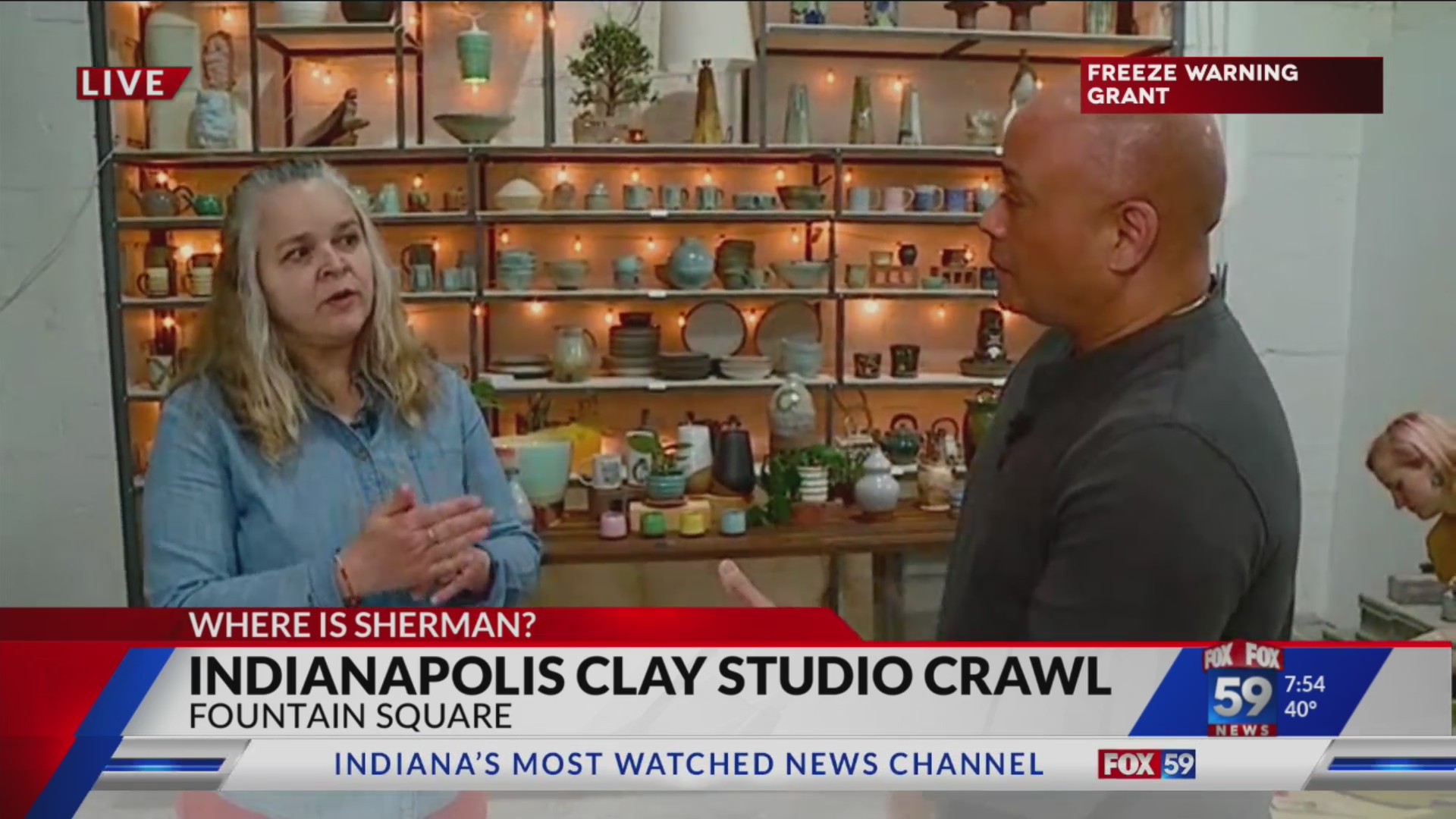 Where is Sherman? Fountain Square Clay Center – Fox 59