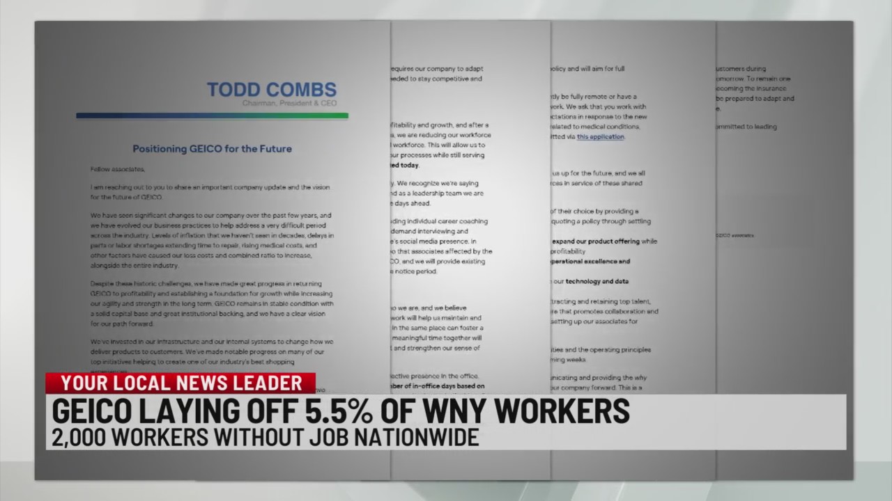 Geico to lay off 6% of workforce nationwide, WNY employees affected ...