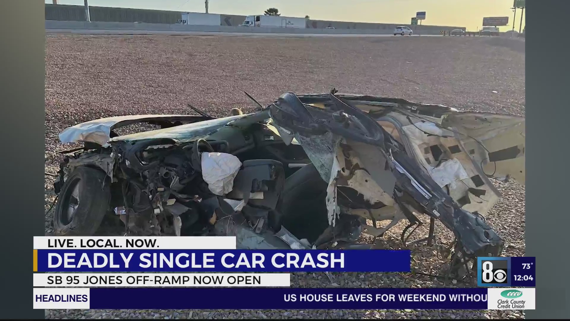 One dead in west Las Vegas car crash – KLAS