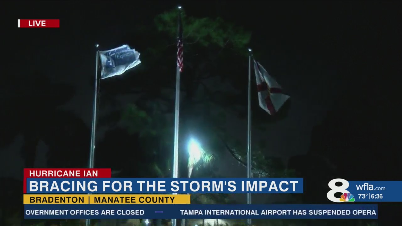 Tracking Hurricane Ian: Annie Mapp reports live from Bradenton in ...