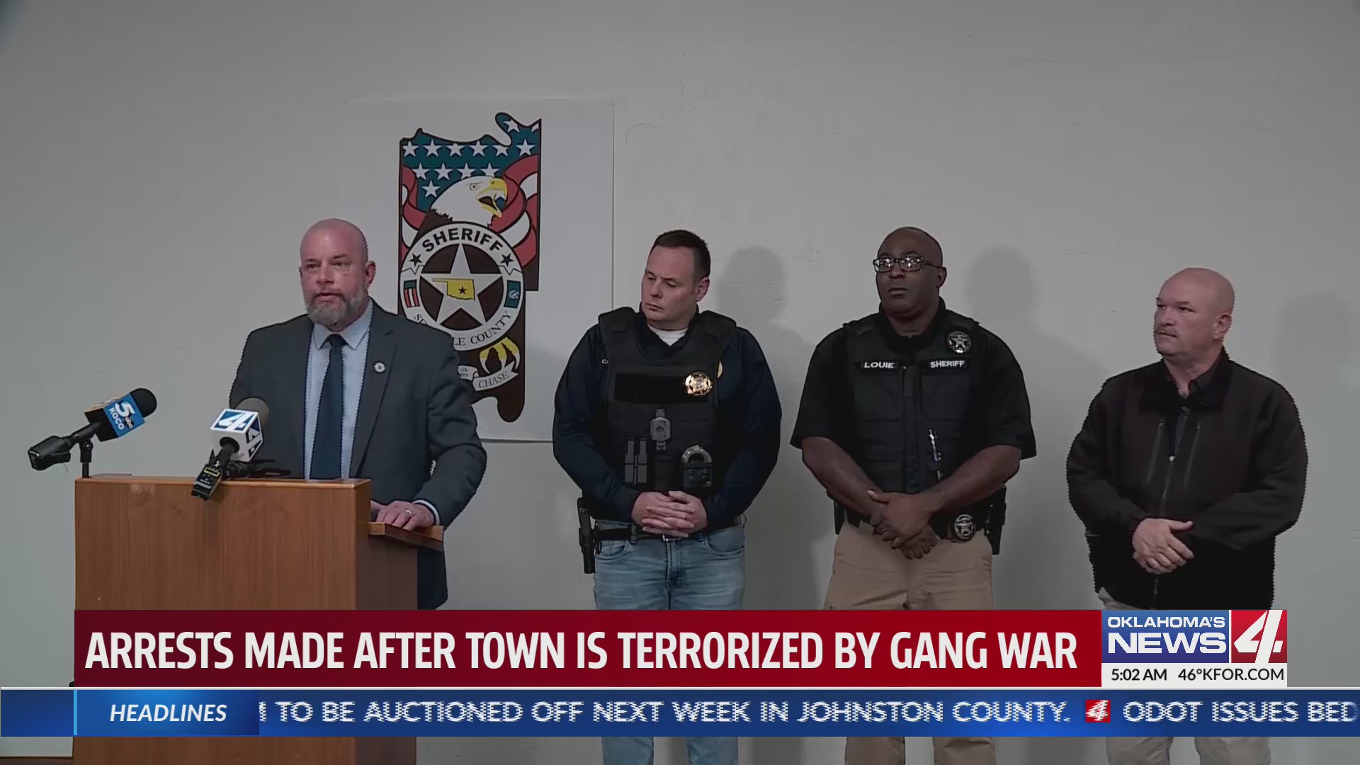 Six arrests in Wewoka after alleged gang war – KFOR.com Oklahoma City