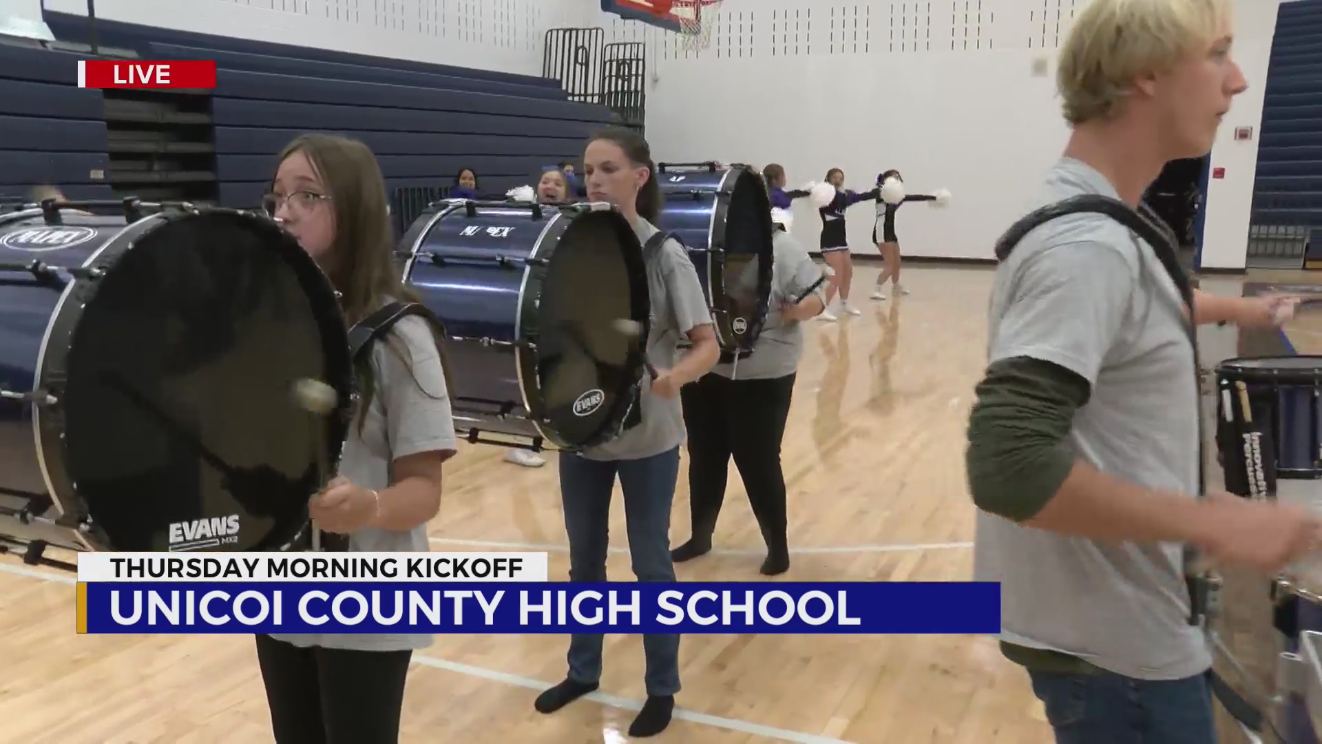 Thursday Morning Kickoff: Unicoi County High School Drumline – WJHL ...