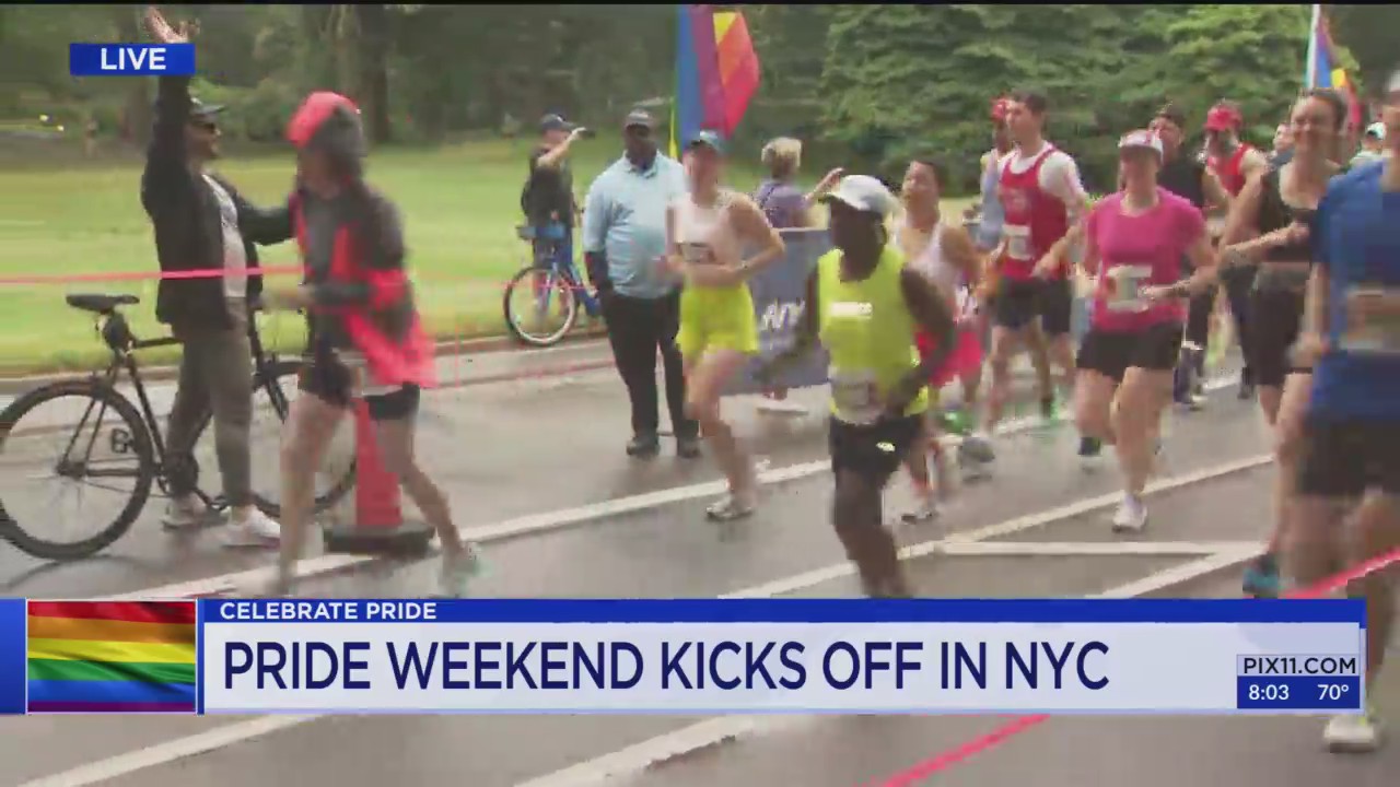 Thousands take part in Front Runners New York LGBT Pride Run in Central ...