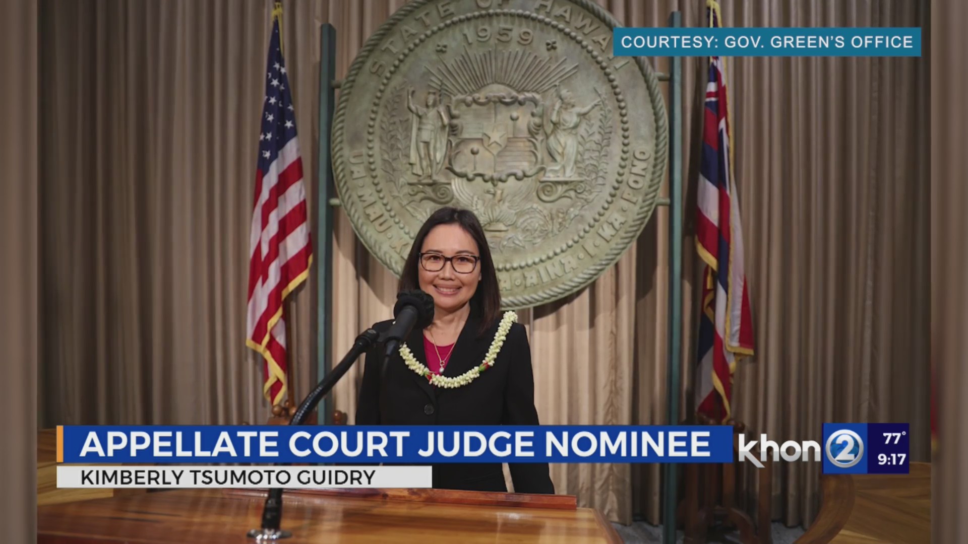 Guidry appointed as Intermediate Appellate Court Judge – KHON2