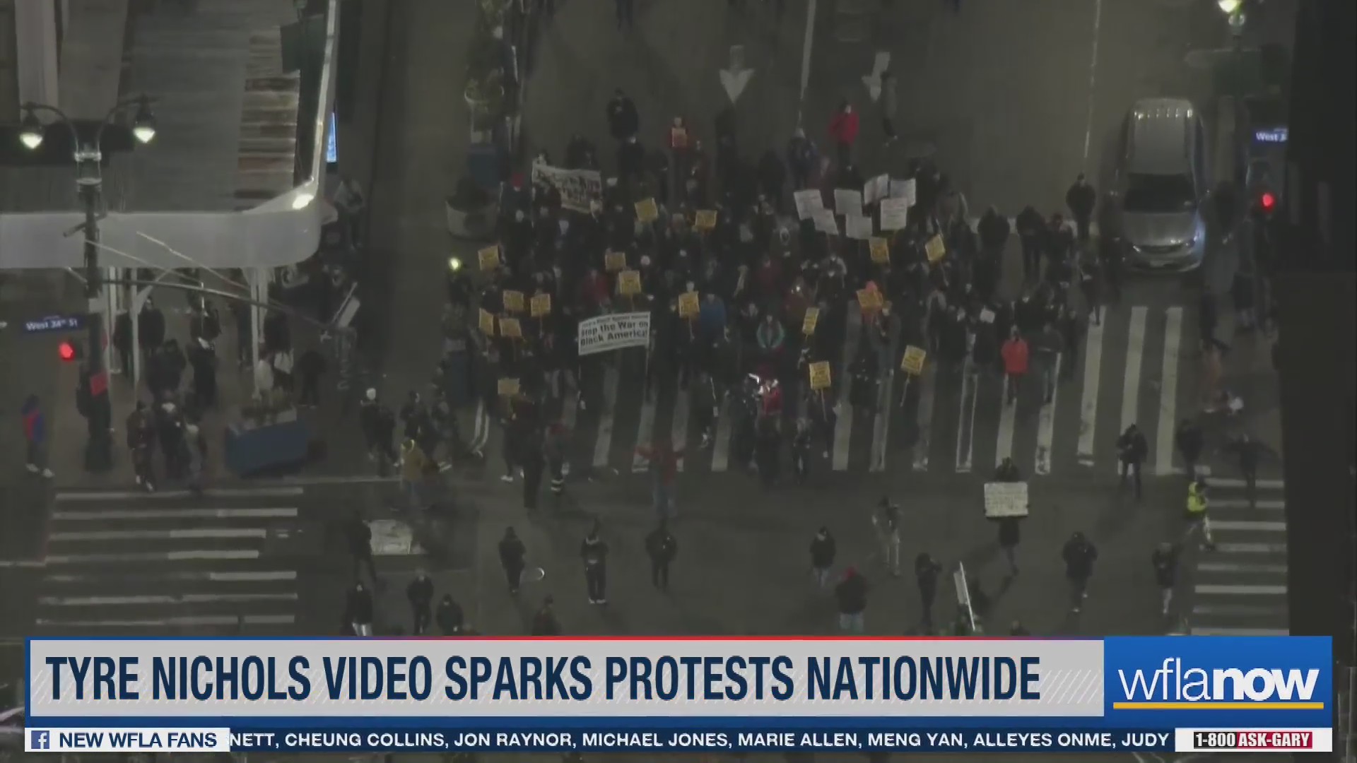 Tyre Nichols video sparks protests nationwide – WFLA