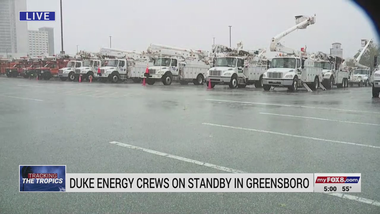 Duke Energy crews on standby in Greensboro – FOX8 WGHP