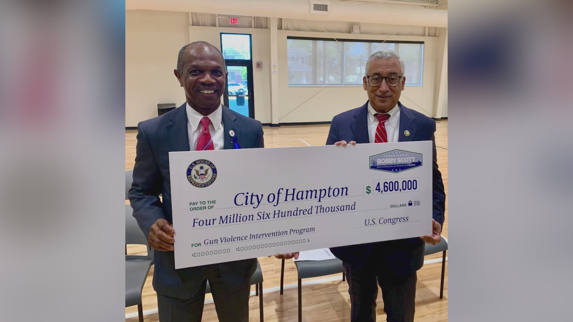 Congressman Bobby Scott delivers 4.6M to Hampton for gun violence ...