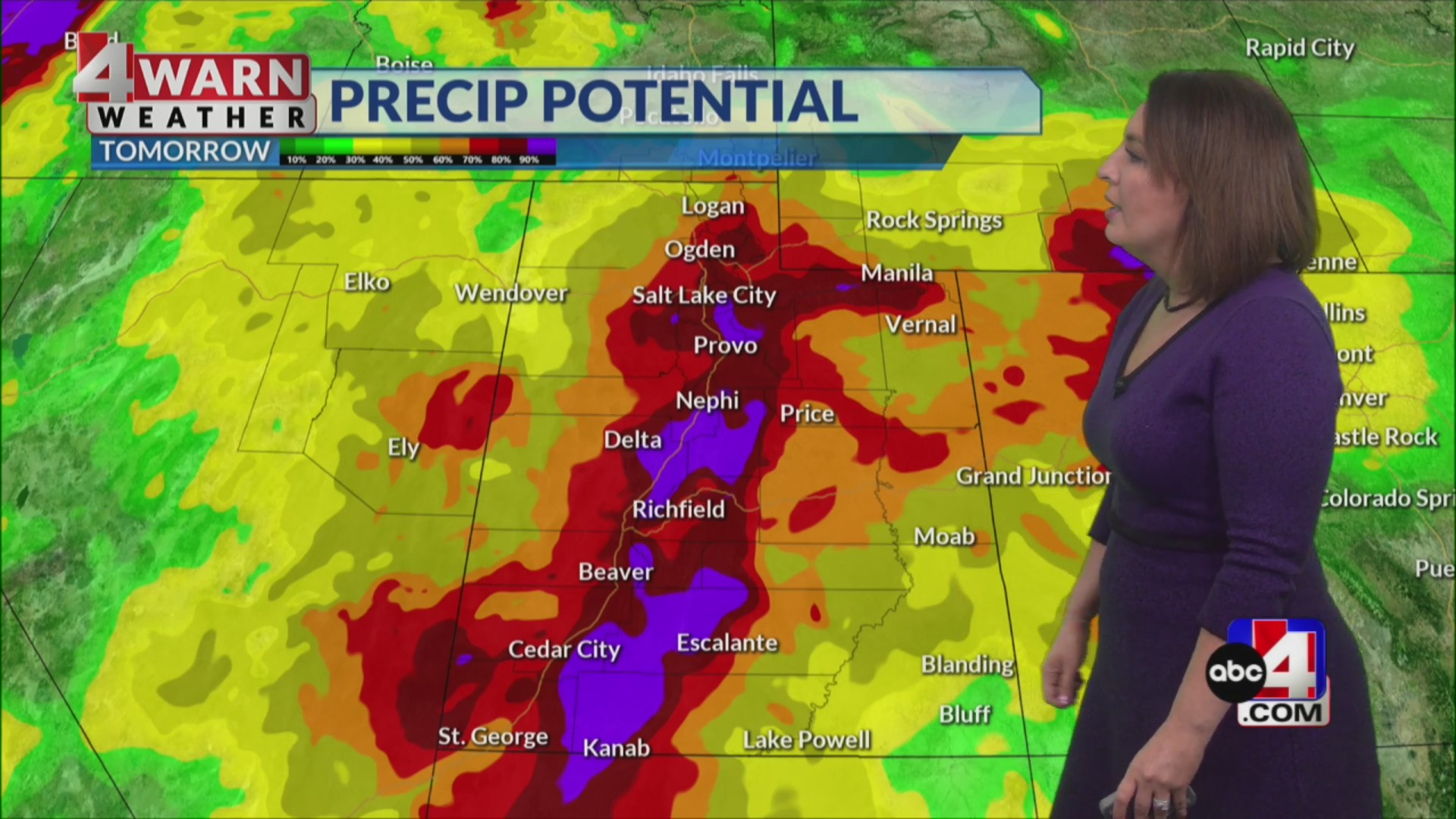 Valley rain and mountain snow through midweek – ABC4 Utah