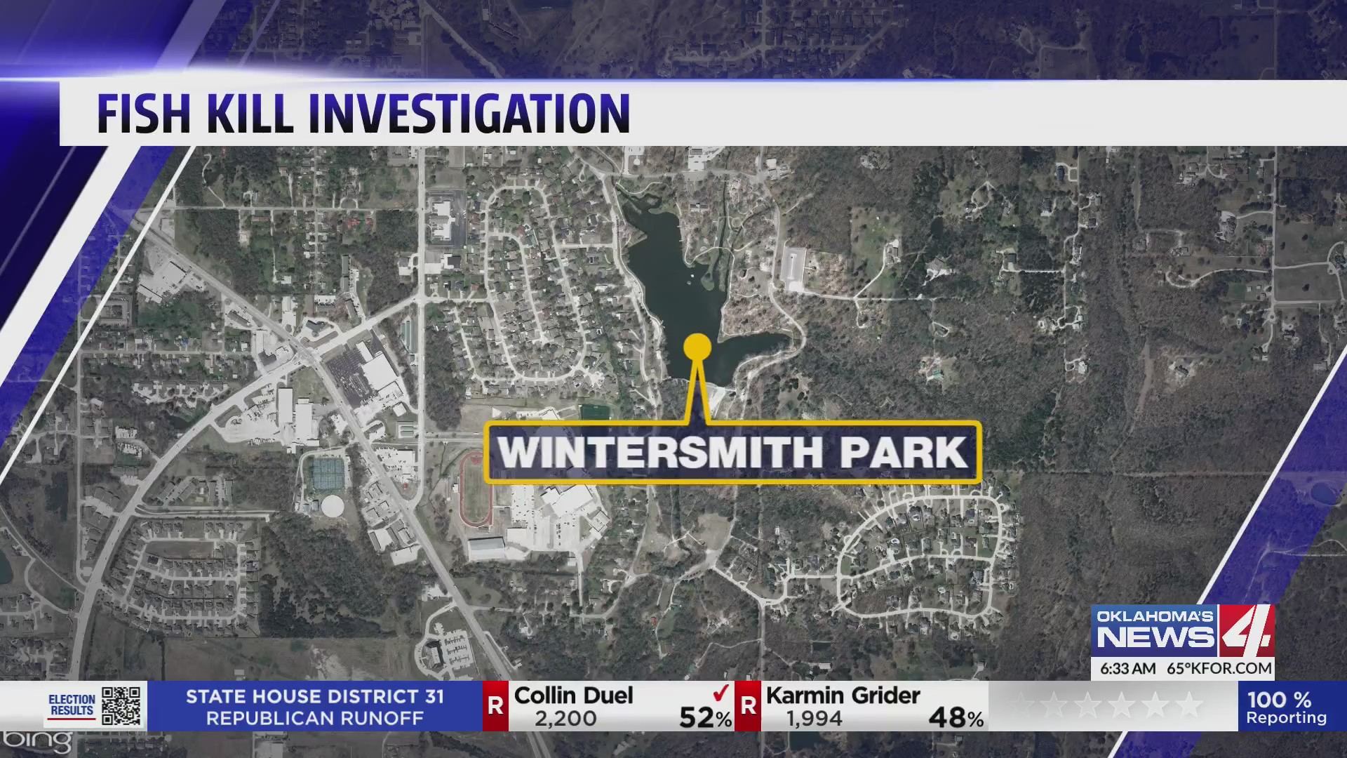 Wintersmith Park fish kill – KFOR.com Oklahoma City