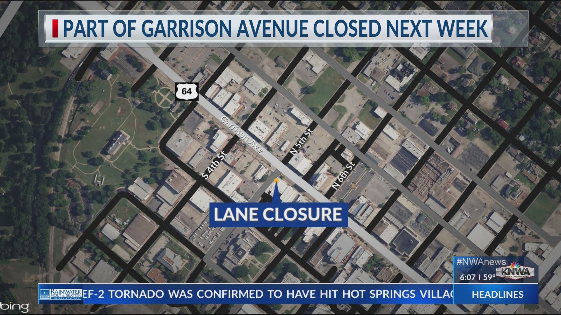 Parts of Garrison Avenue in Fort Smith to be closed for one week – KNWA ...