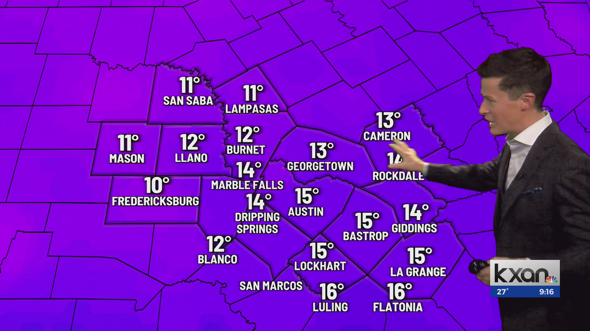 Friday overnight First Warning Forecast – KXAN Austin