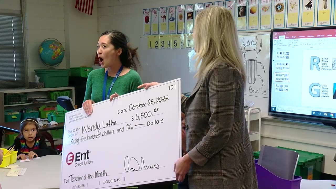 D11 Teacher Receives Check – FOX21 News Colorado
