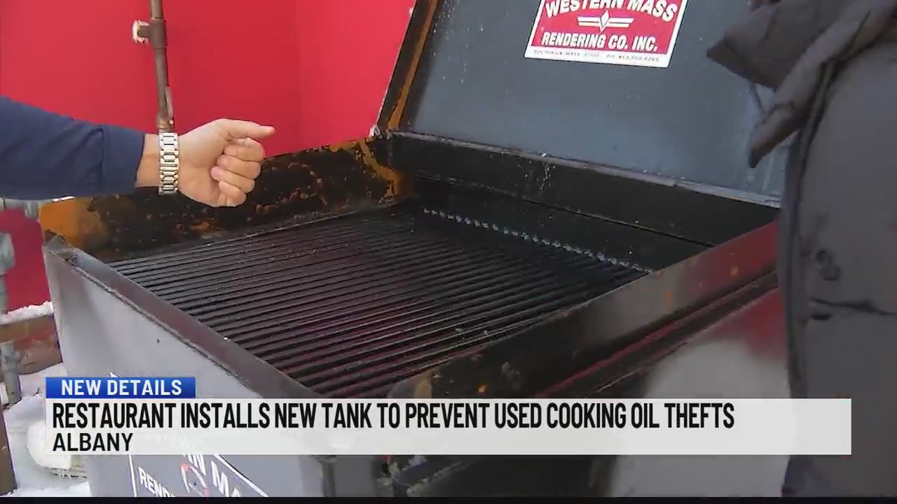 Restaurant installs new tank to prevent used cooking oil thefts ...