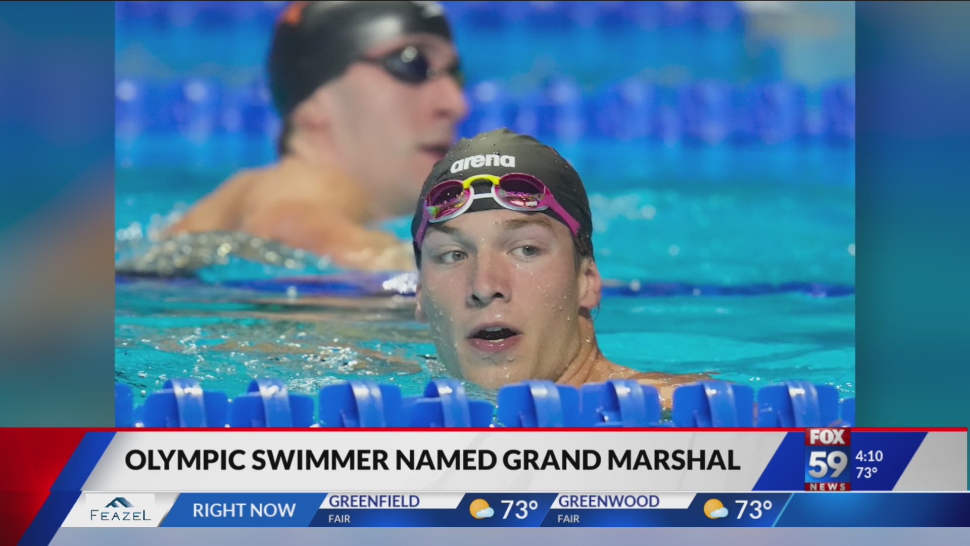 Award-winning swimmer Drew Kibler named as grand marshal of GMR Grand ...
