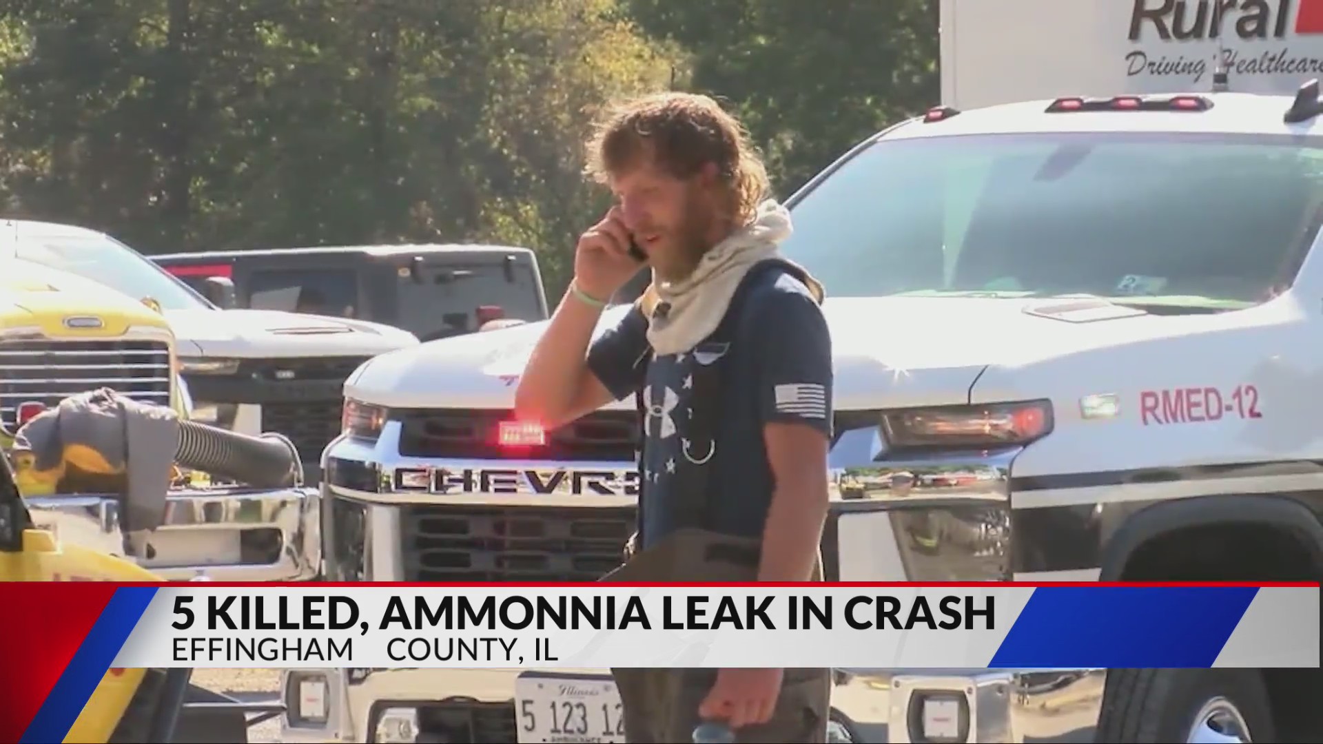 Truck crash in central Illinois causes 5 deaths, 5 injuries and ammonia ...