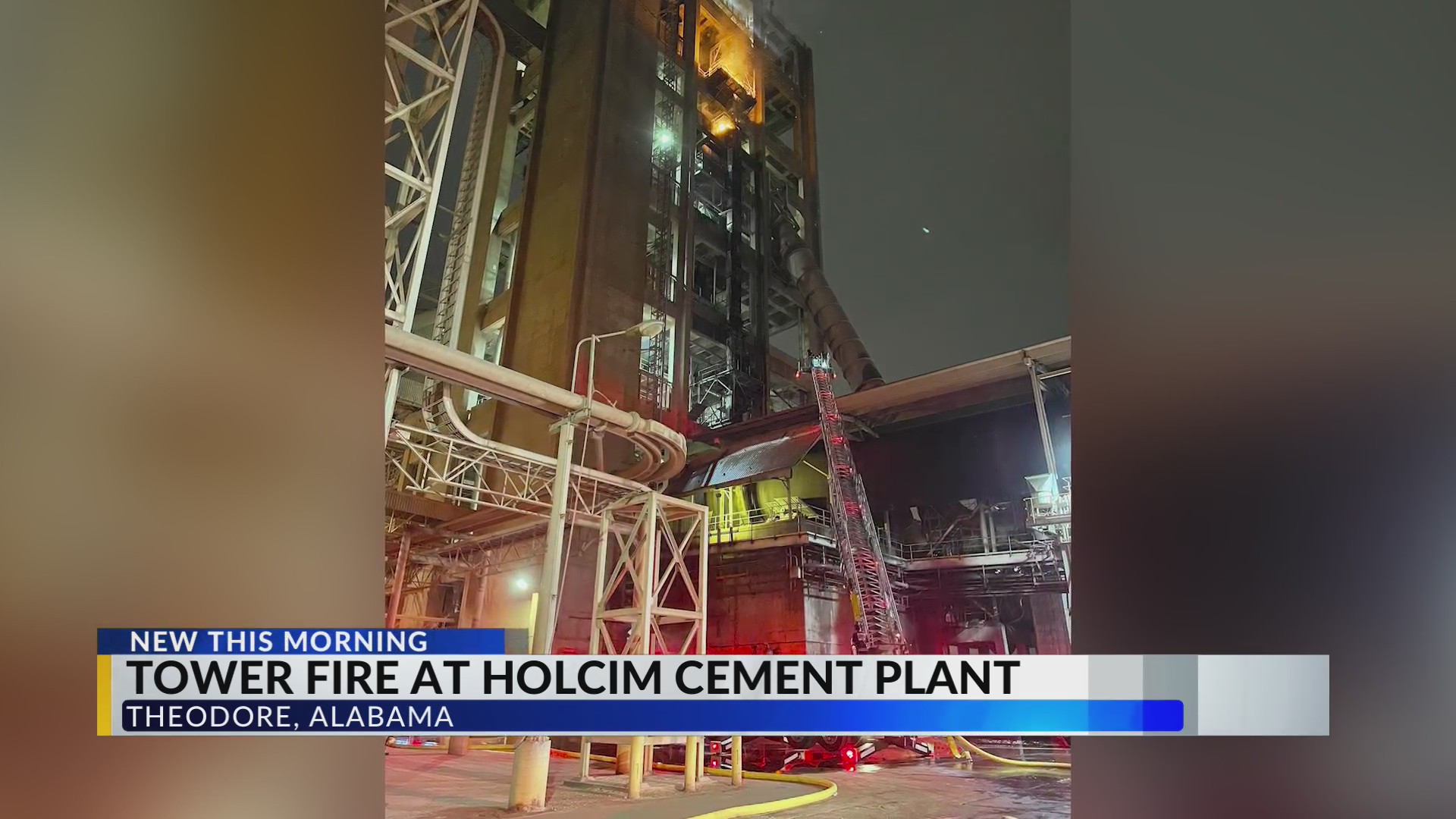 Tower fire at Holcim cement plant in Theodore – WKRG News 5