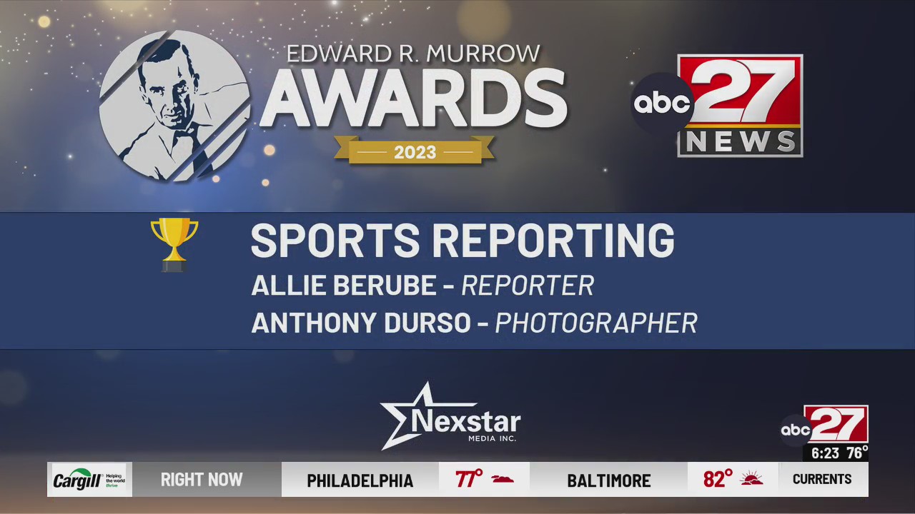 abc27 Sports Director Allie Berube, Photojournalist Anthony Durso win ...
