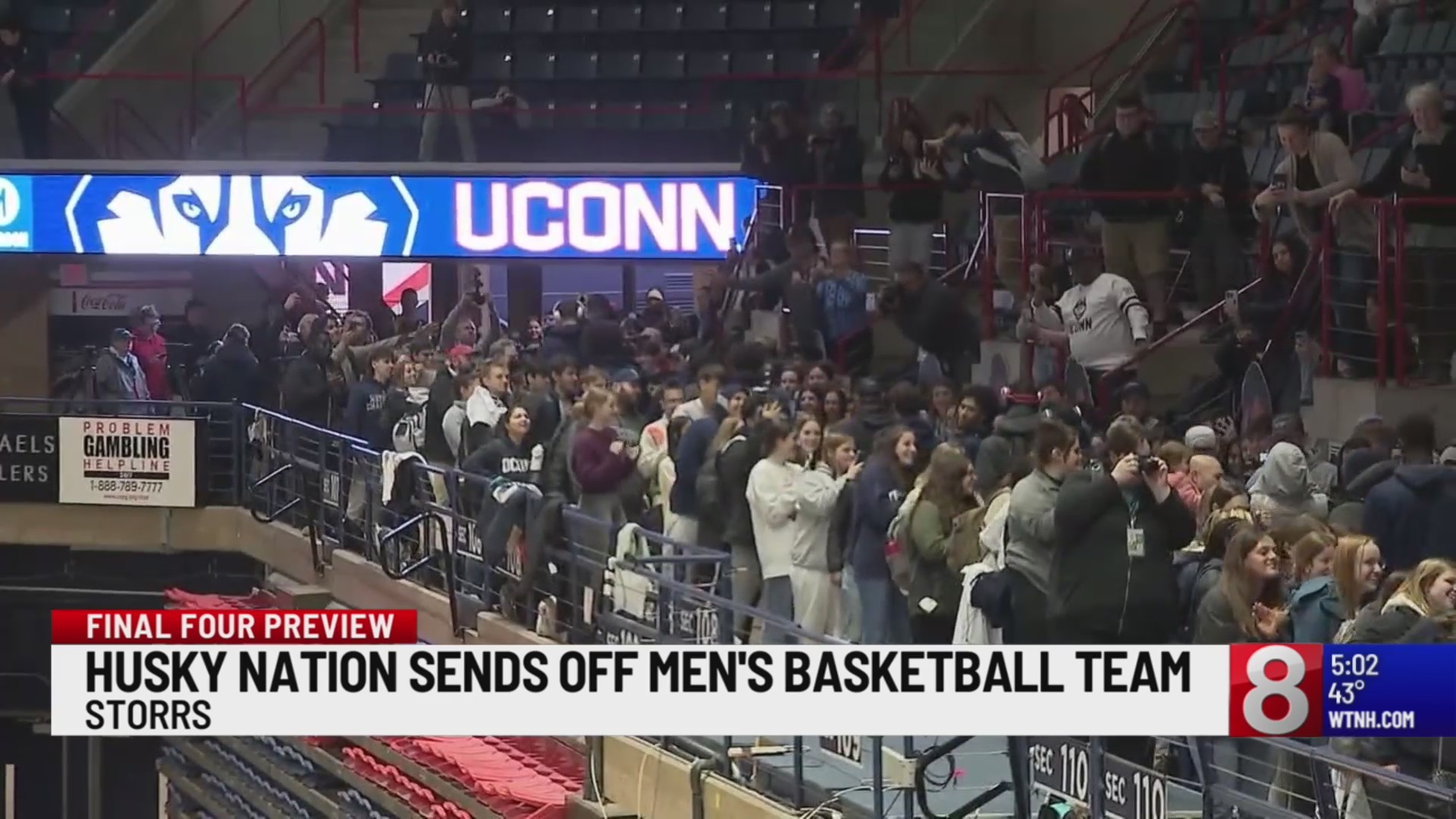 Husky nation sends off UConn men’s basketball team – WTNH.com