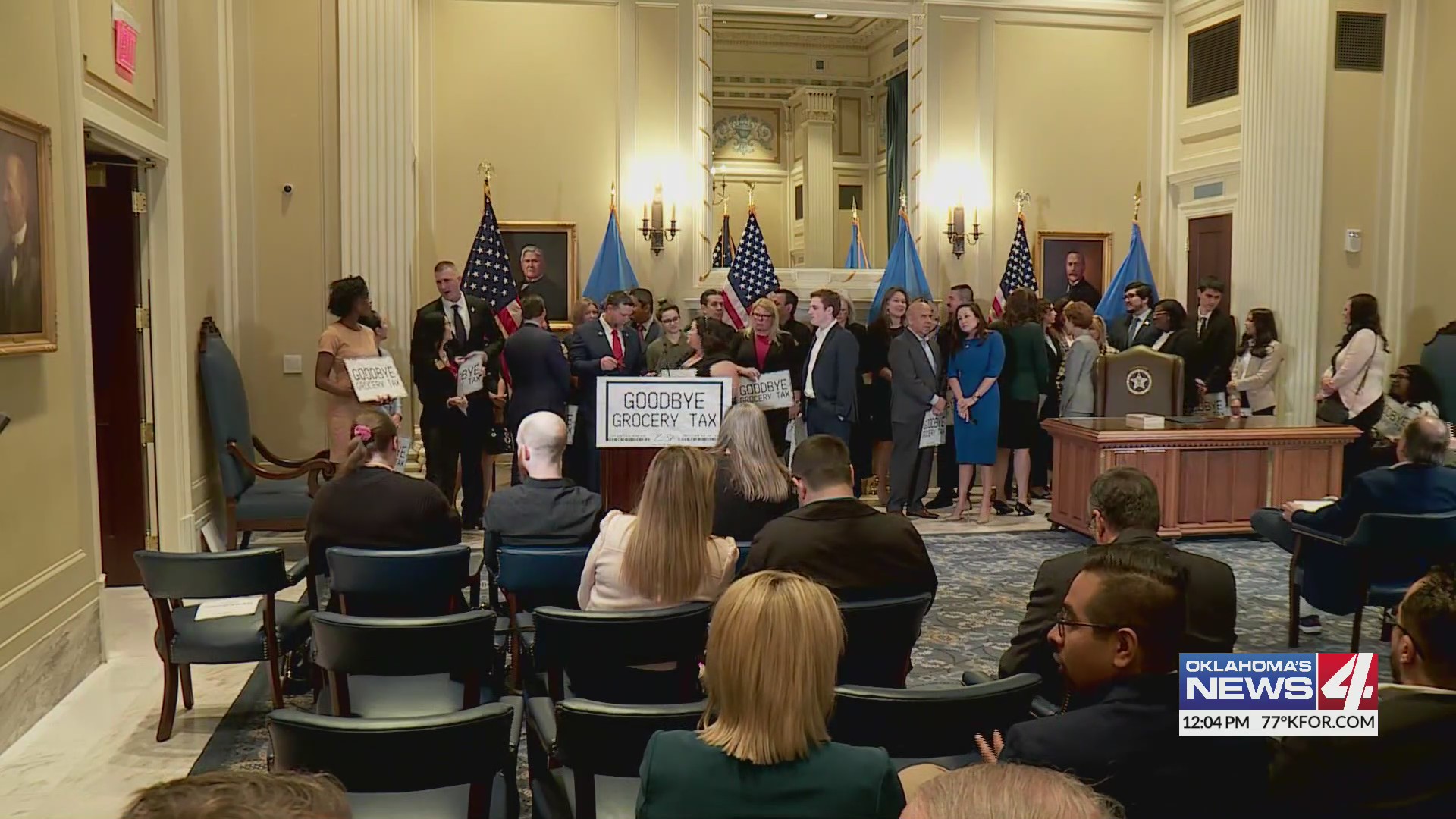 Governor Kevin Stitt signs grocery sales tax cut – KFOR.com Oklahoma City
