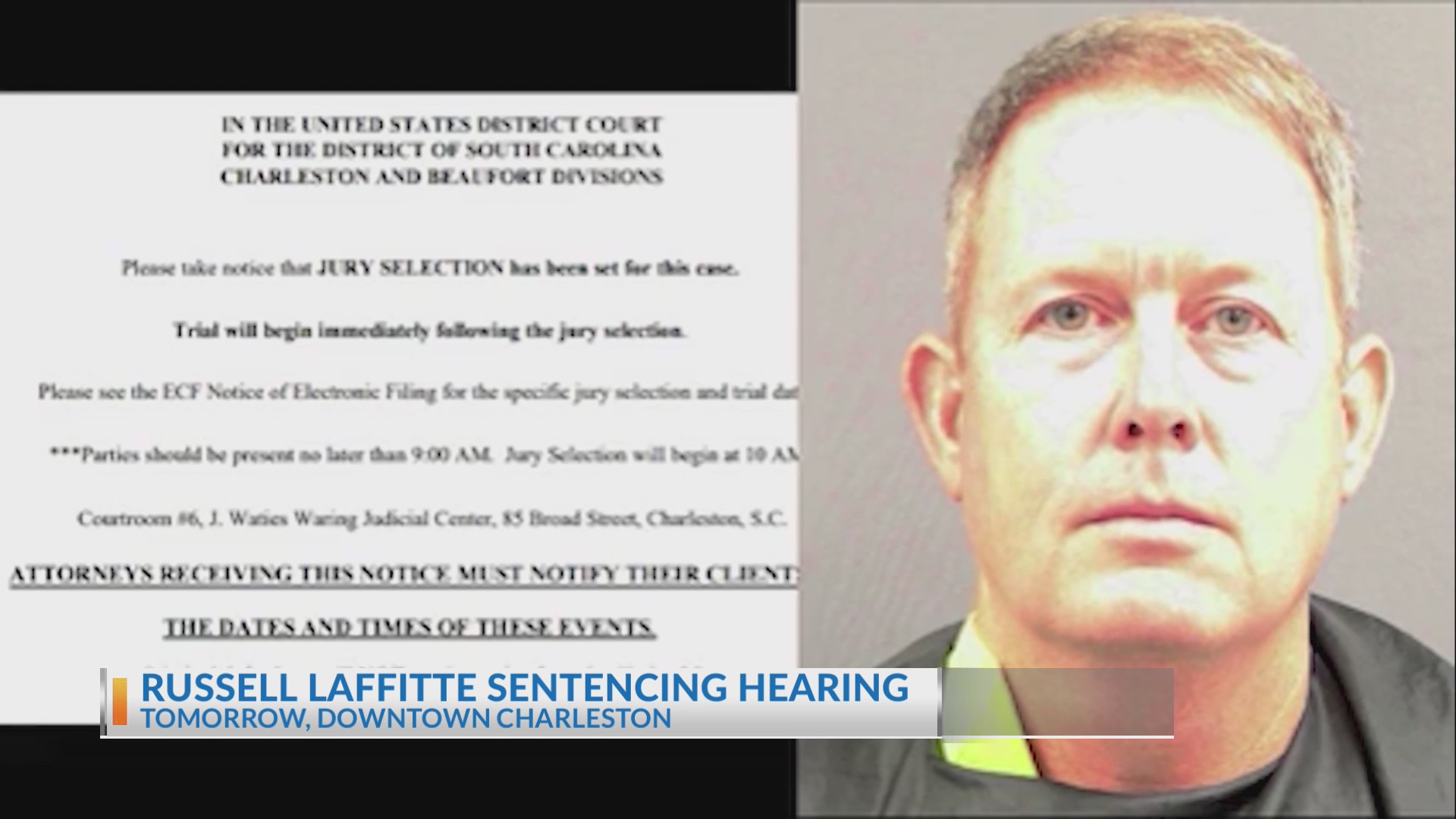 Russell Laffitte to appear for sentencing hearing Tuesday – WCBD News 2