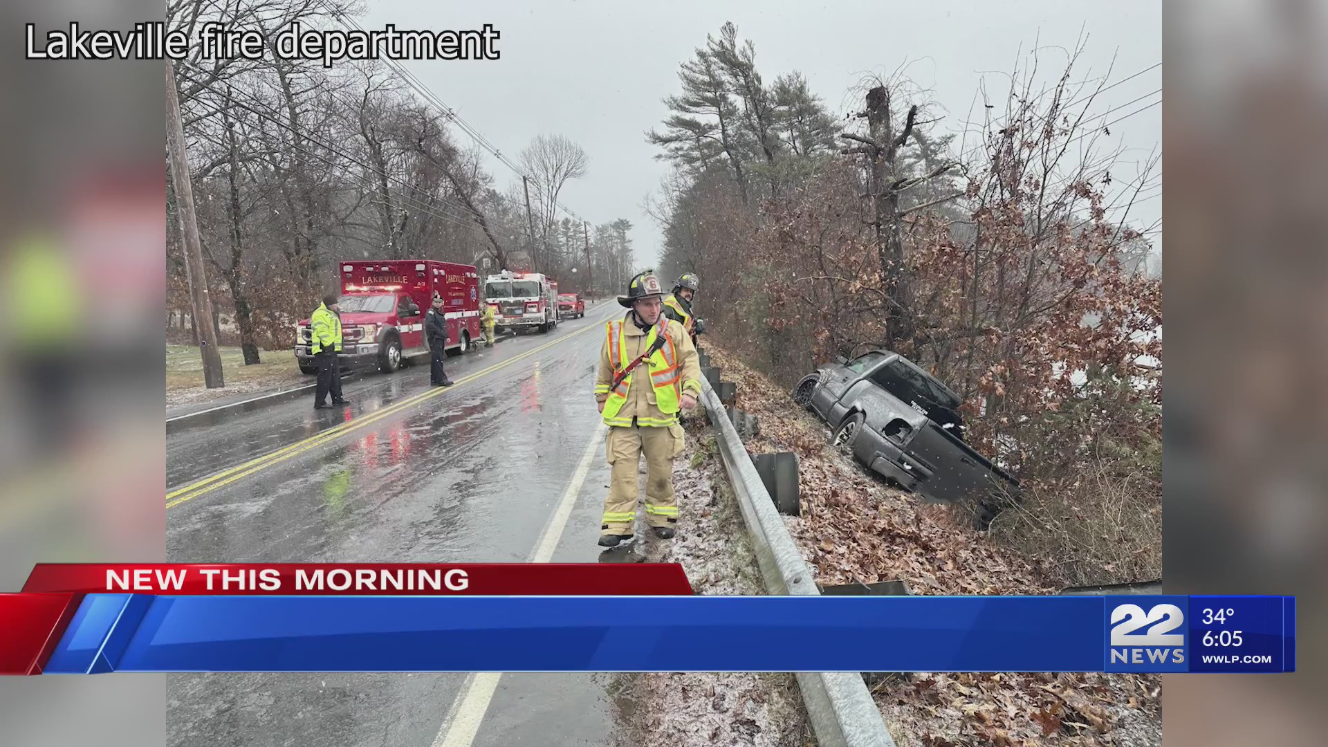 Six separate car crashes occurred in under 40 minutes in Massachusetts ...