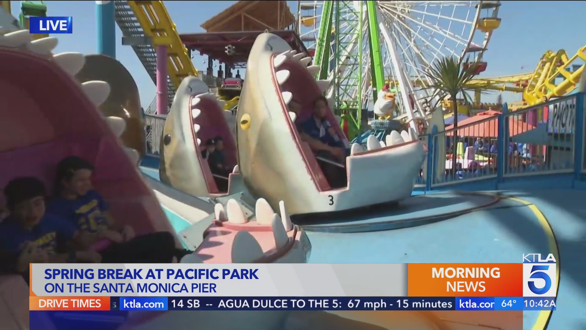 Spring Break at Pacific Park on the Santa Monica Pier – KTLA